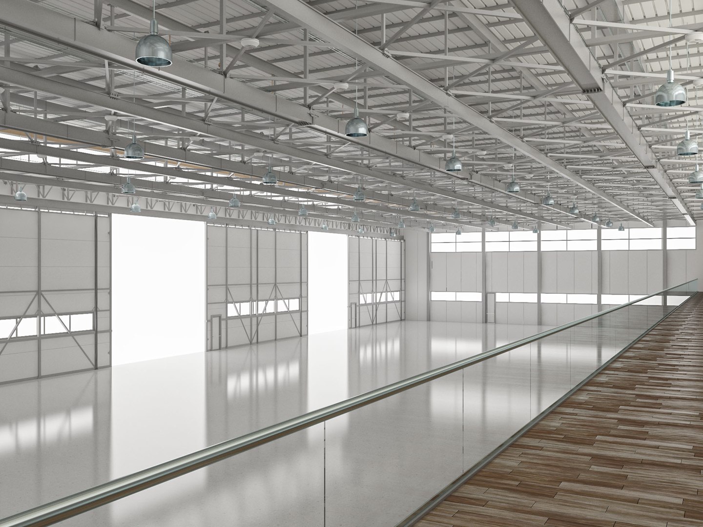 3D Aircraft Hangar Model - TurboSquid 2109511