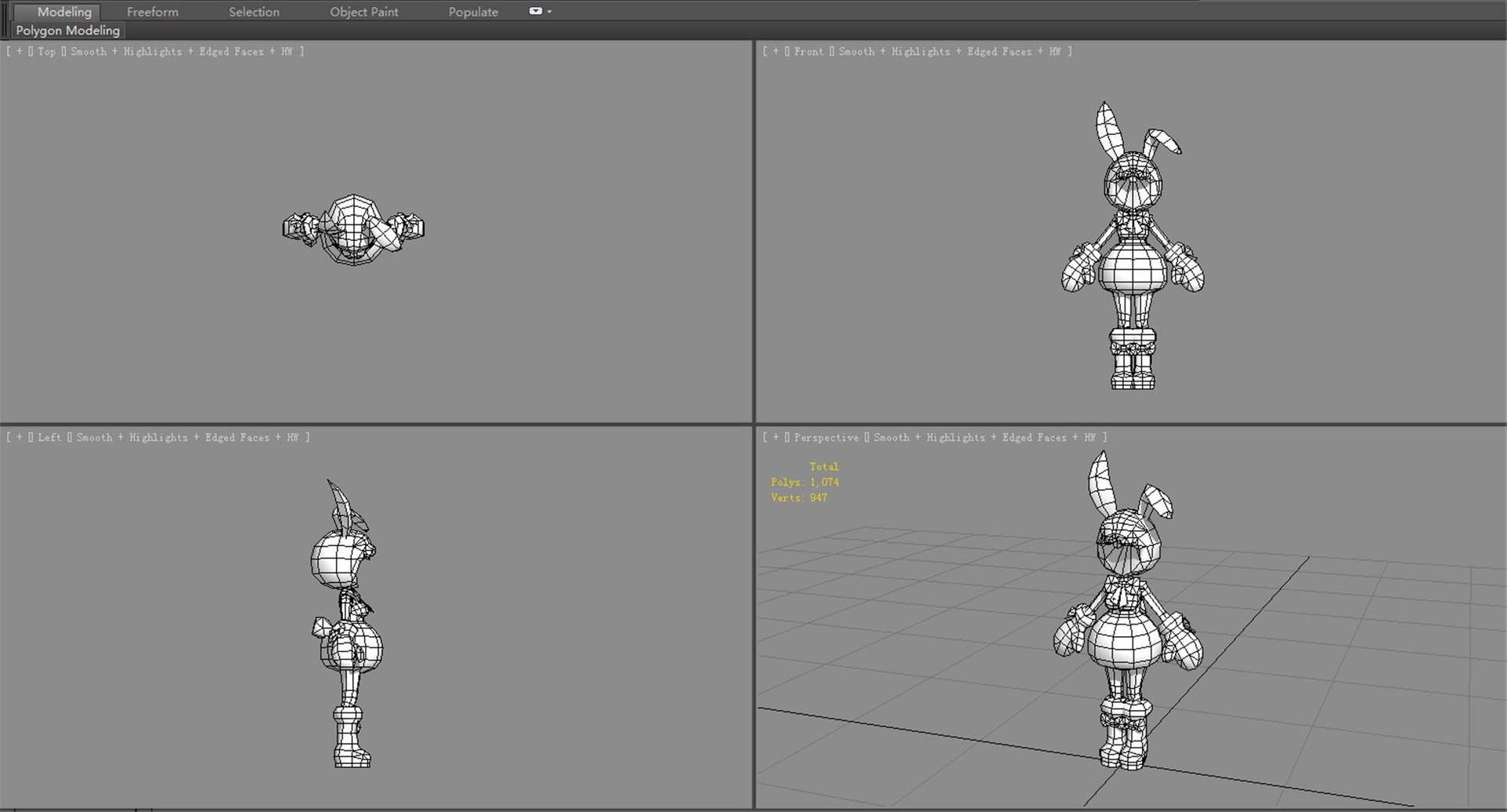 Cartoon Pink Rabbit Costume - Girl 3D Model - TurboSquid 2108243