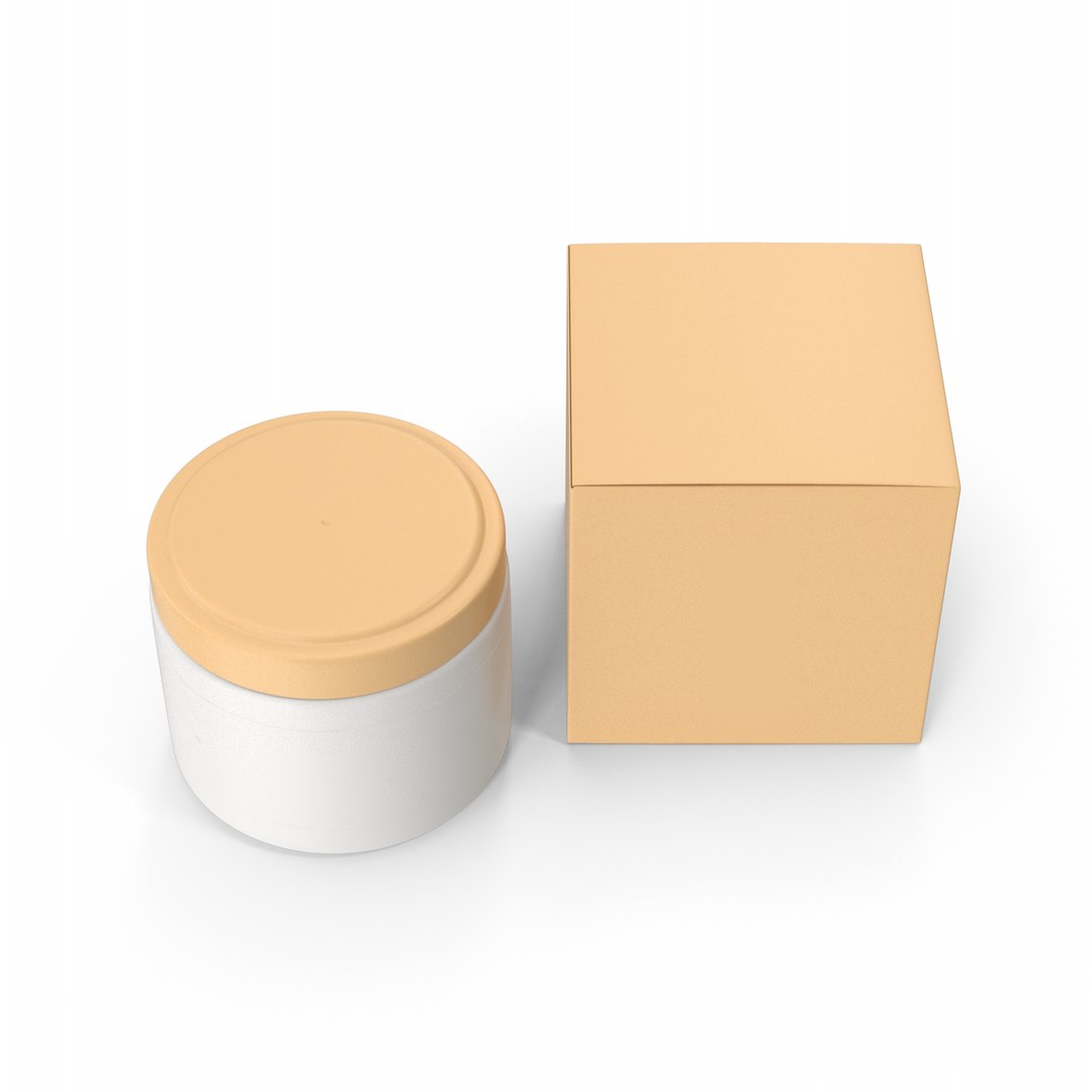 Cosmetic Cream Package Model - TurboSquid 1900419