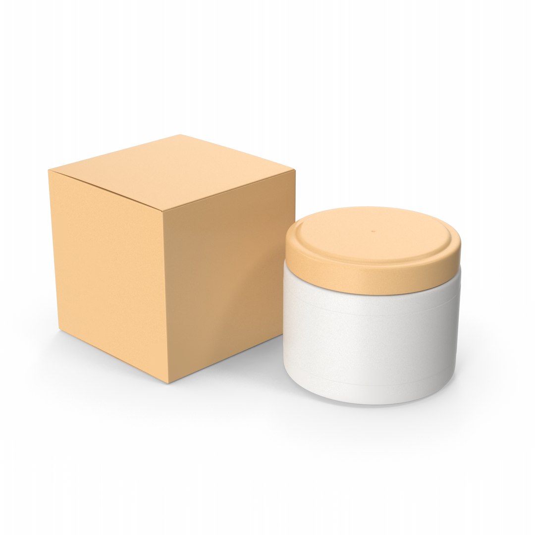 Cosmetic Cream Package Model - TurboSquid 1900419