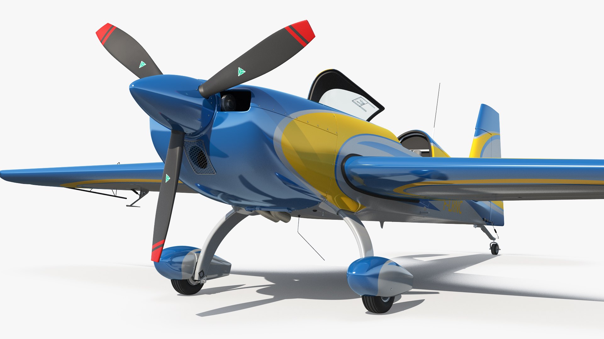 3D Model Extra Ea300 Aerobatic Monoplane - TurboSquid 1486282