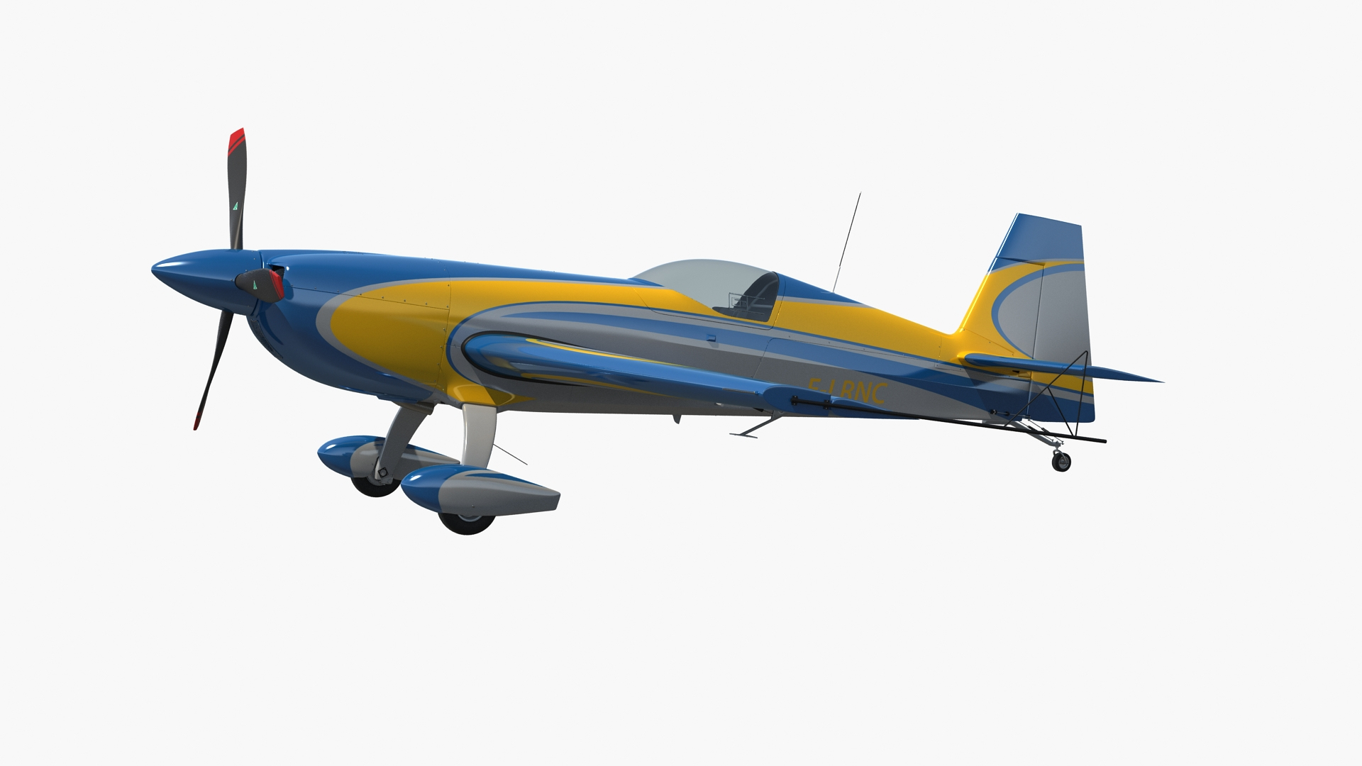 3D Model Extra Ea300 Aerobatic Monoplane - TurboSquid 1486282