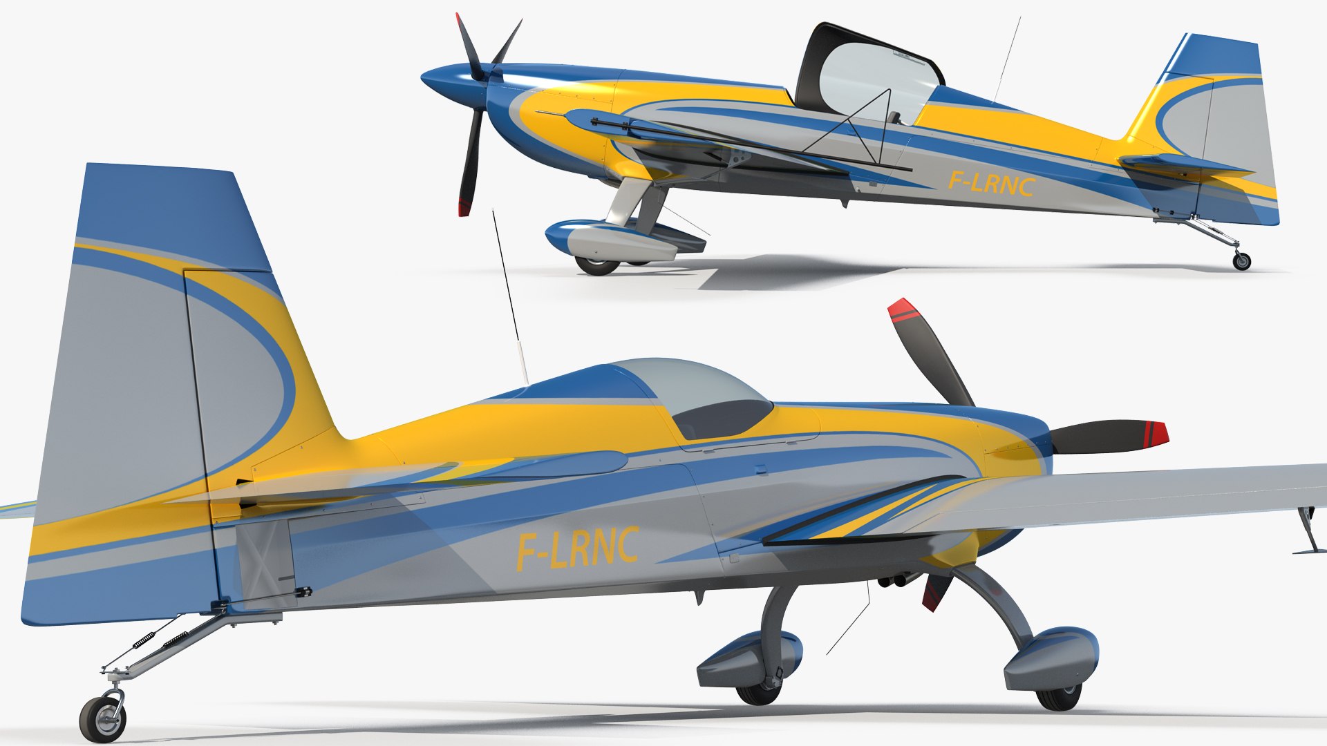 3D Model Extra Ea300 Aerobatic Monoplane - TurboSquid 1486282