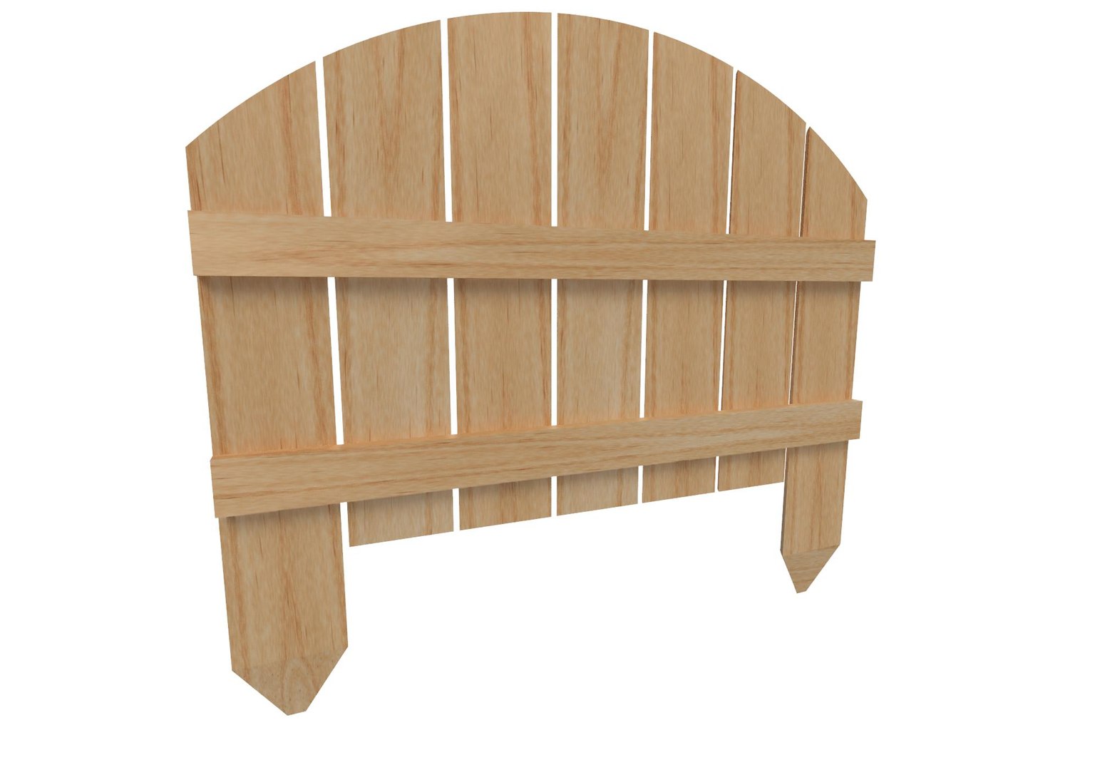 3D Model Wooden Garden Border - TurboSquid 1965858