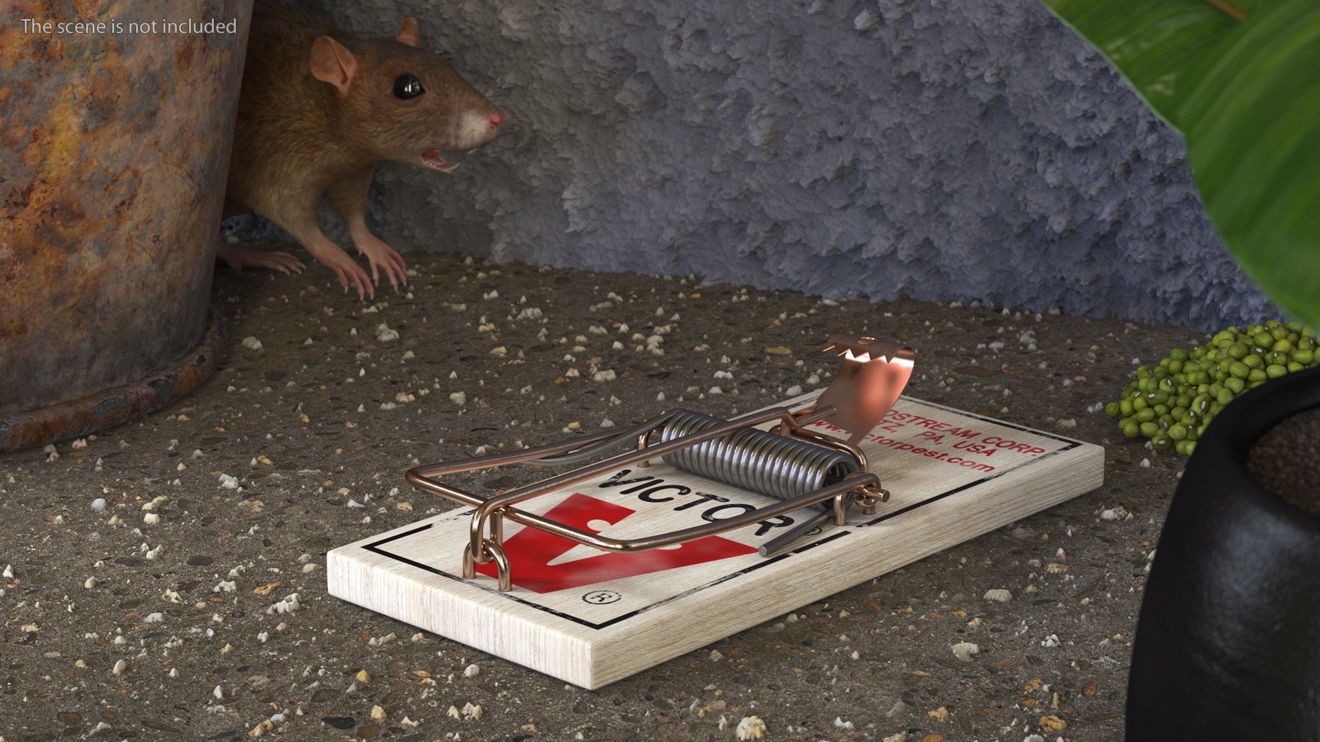 3D Victor Metal Pedal Mouse Trap Model - TurboSquid 1777338