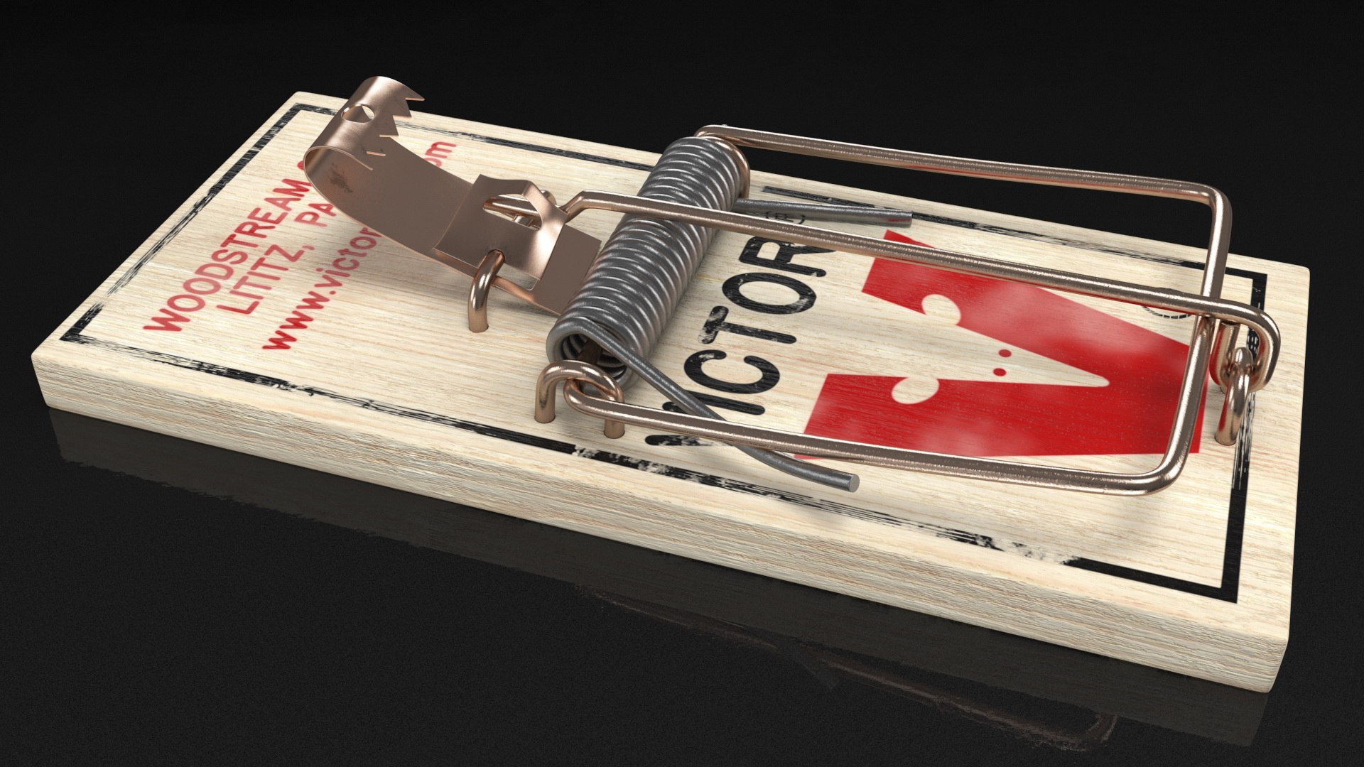 3D Victor Metal Pedal Mouse Trap Model - TurboSquid 1777338