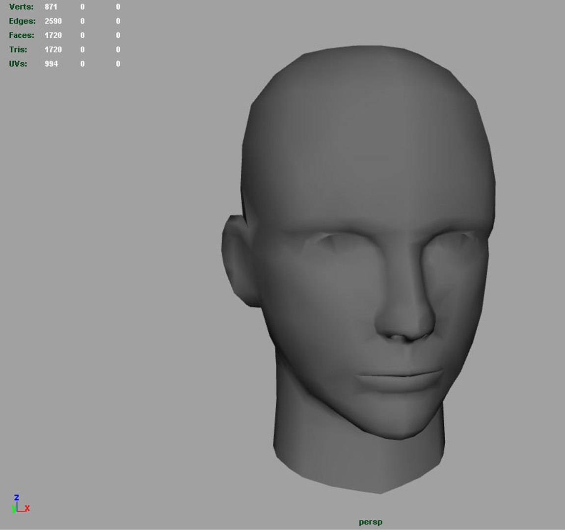 Human Characters Parts Head 3d Model