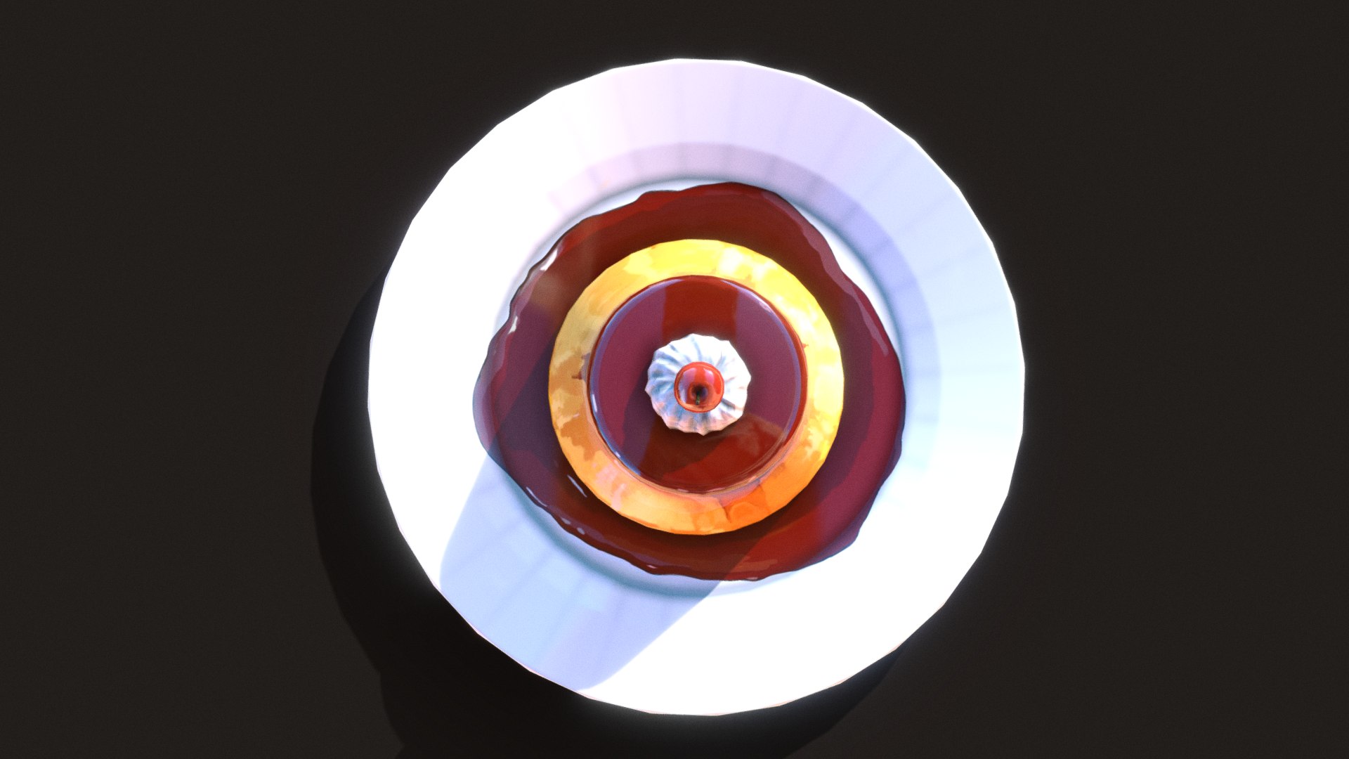 Cream Caramel Model - TurboSquid 1685674