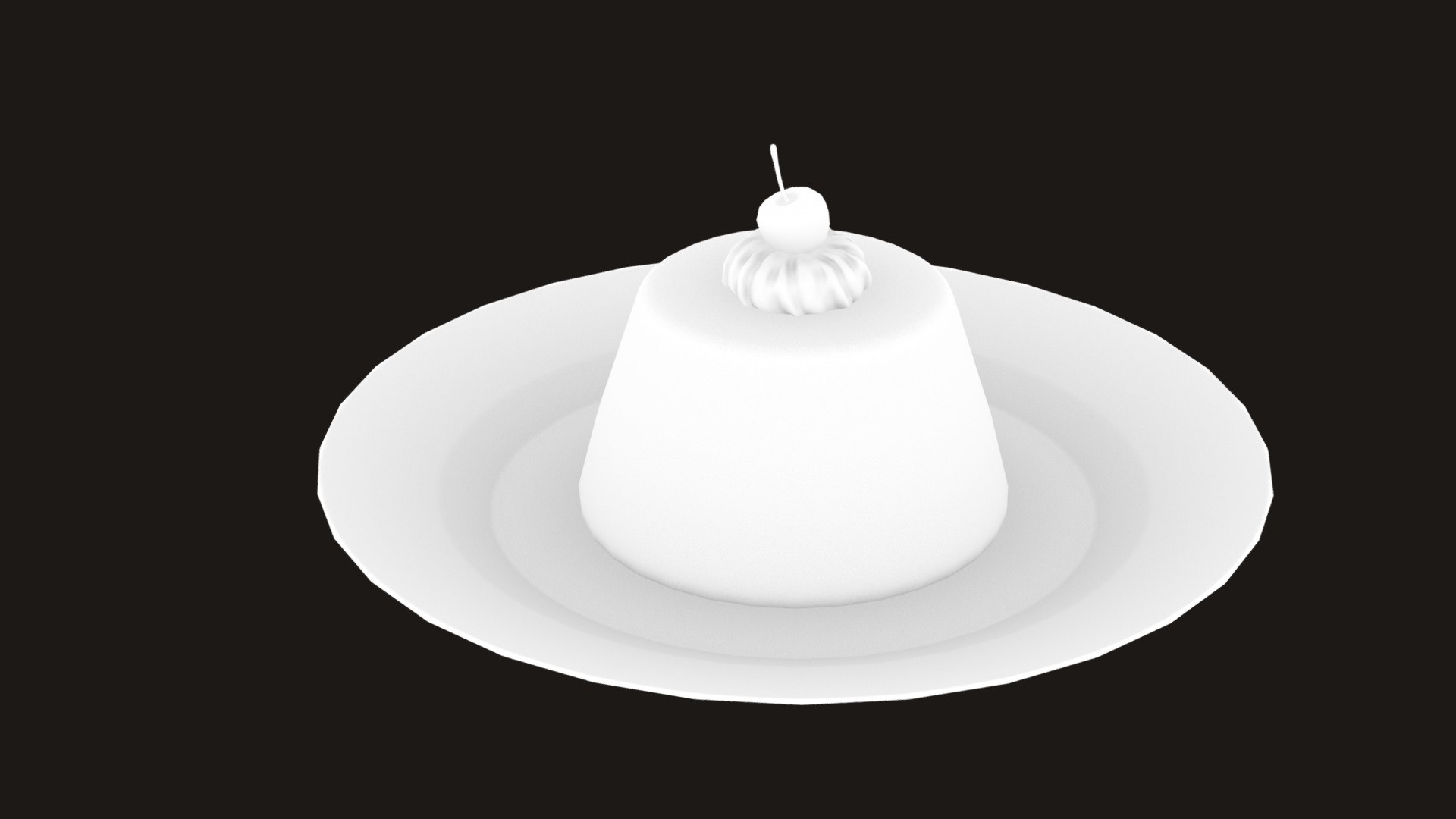 Cream Caramel Model - TurboSquid 1685674