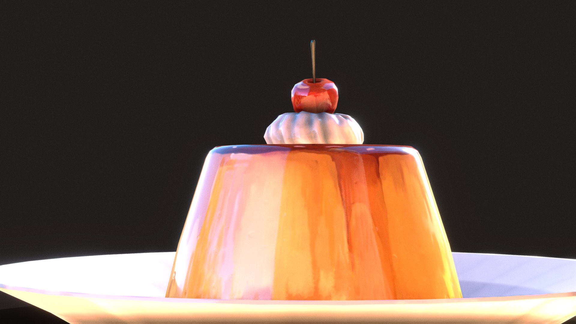 Cream Caramel Model - TurboSquid 1685674