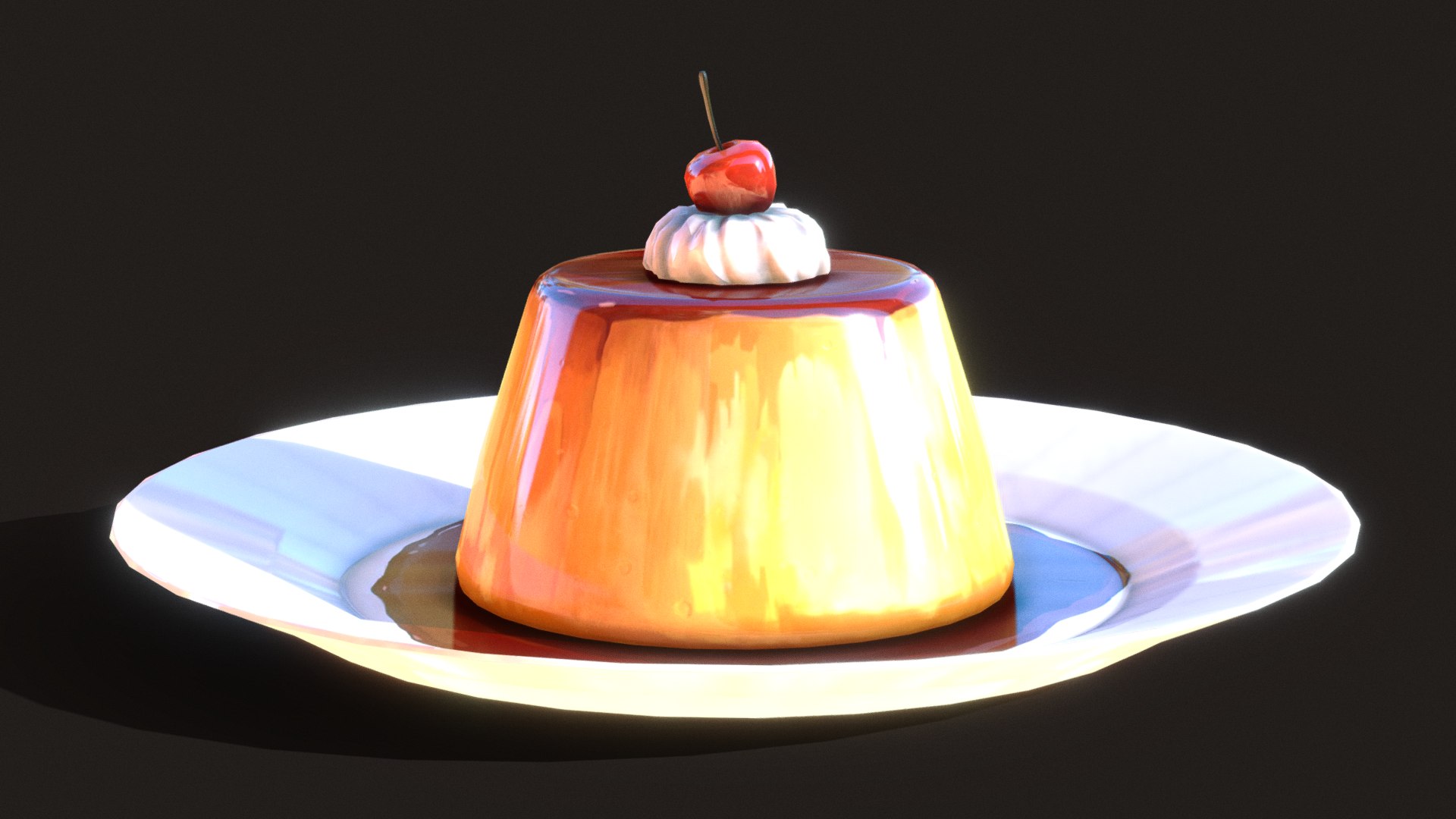 Cream Caramel Model - TurboSquid 1685674