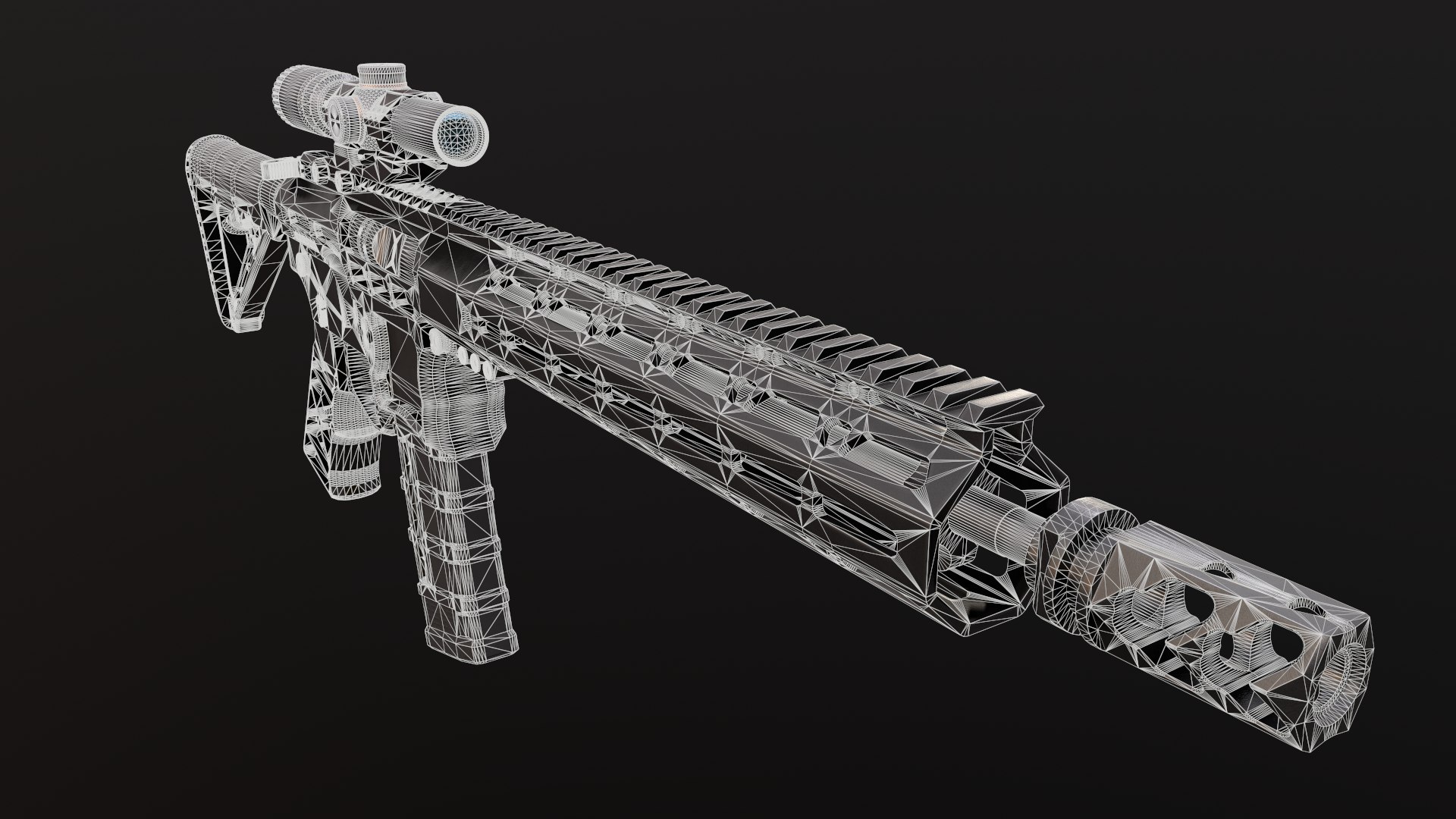 3D M4 Custom Model - TurboSquid 2317244