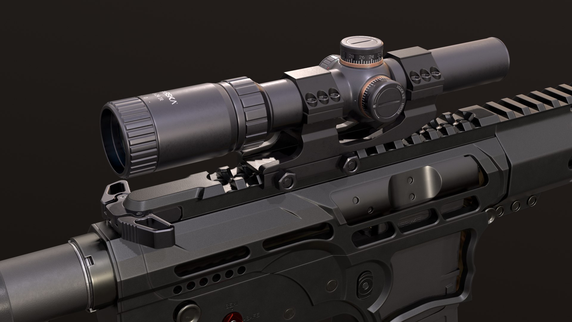 3D M4 Custom Model - TurboSquid 2317244