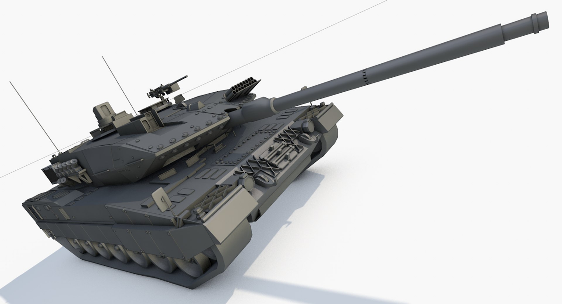 Leopard 2a7 3D Model - TurboSquid 1275922