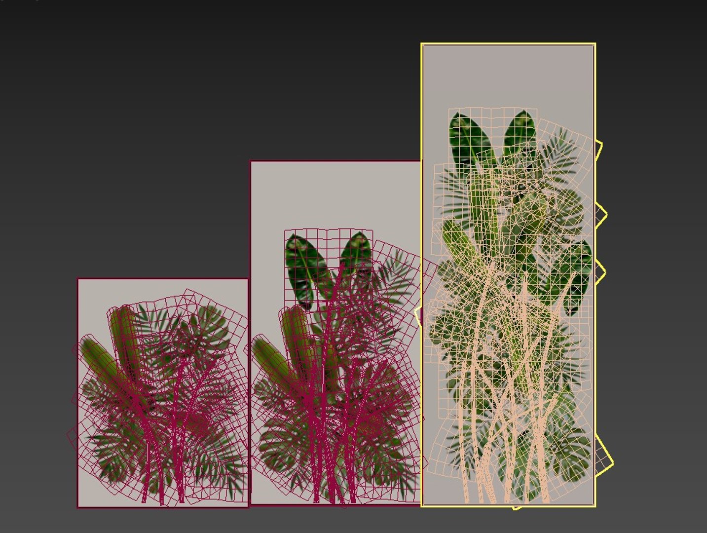 Light Box With Tropical Leaves 3D Model - TurboSquid 1915003