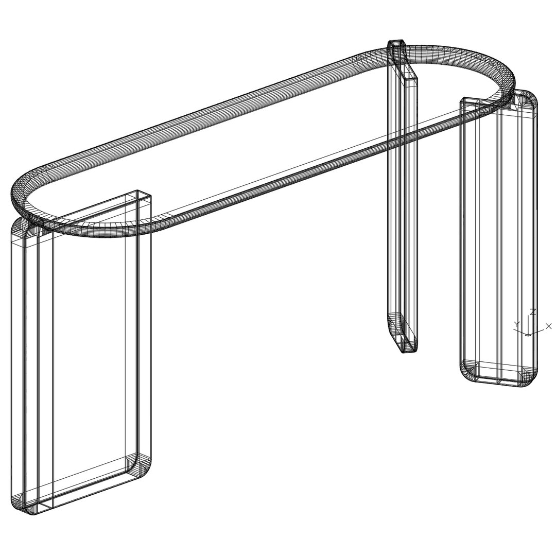 3D LuxLucia Casa OASIS Console Table - TurboSquid 2095985