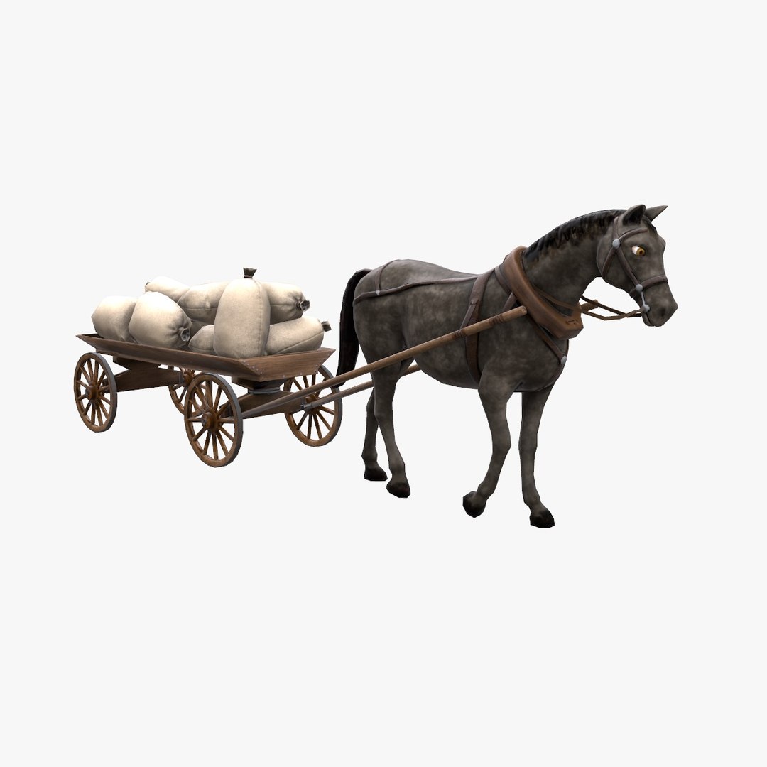 Horse Cart 3D Model - TurboSquid 1205925