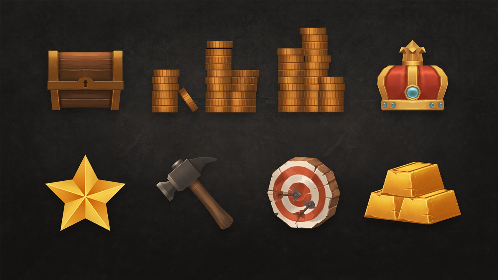 3D Prop - RPG Icons 100 Model - TurboSquid 2359659