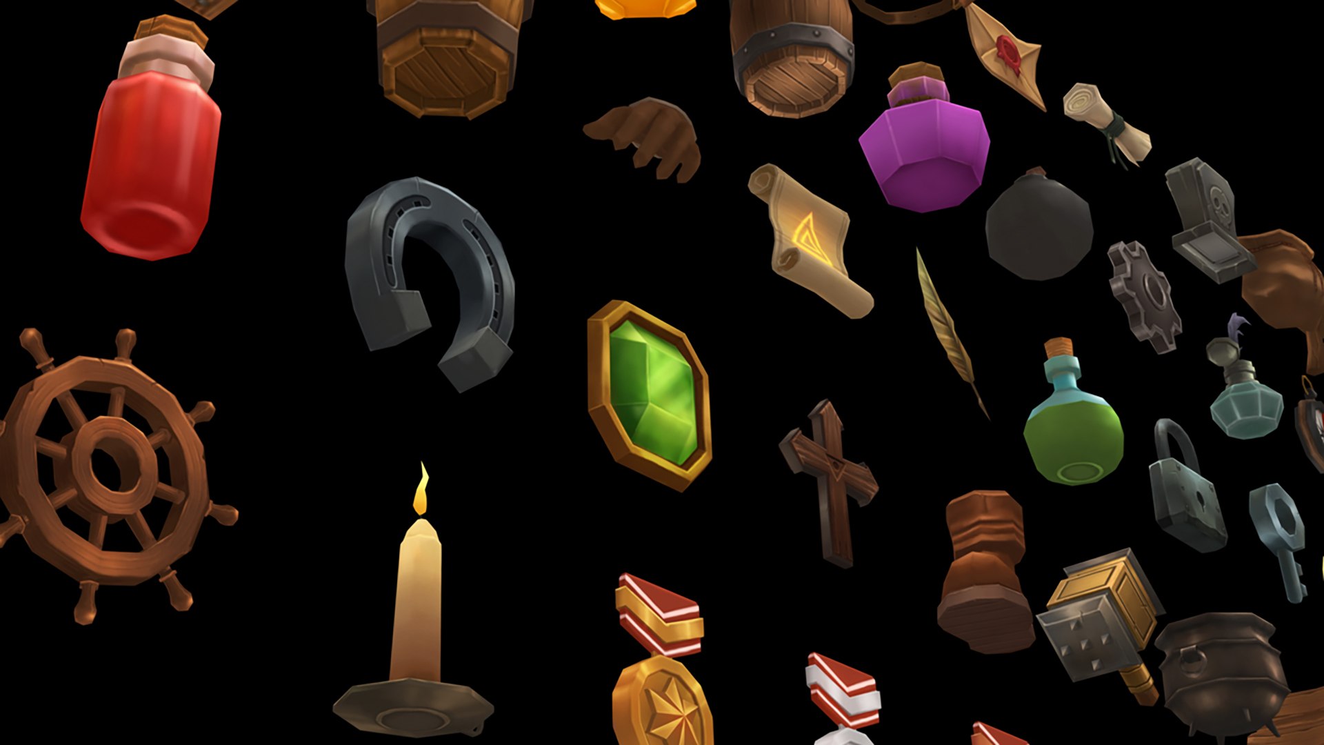 3D Prop - RPG Icons 100 Model - TurboSquid 2359659