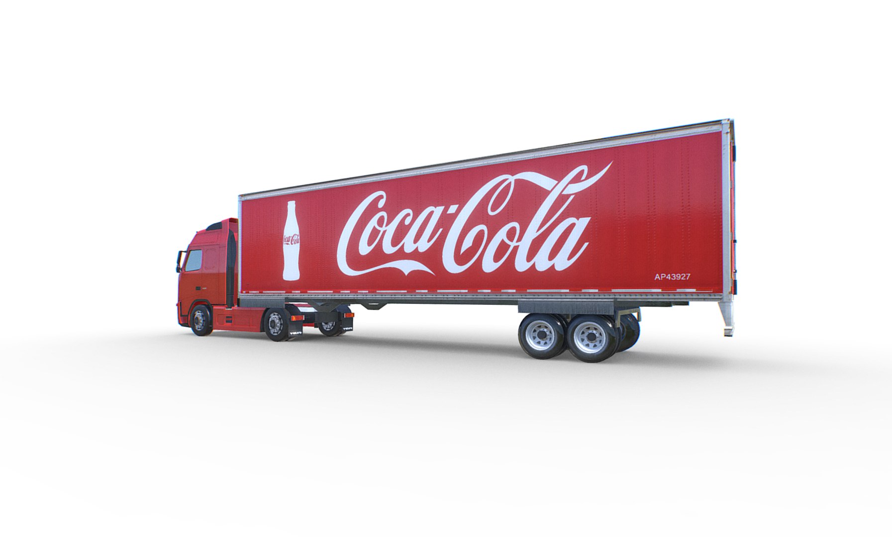 3D Volvo FH-12 Coca Cola Semi-Trailer Truck Model - TurboSquid 2136891