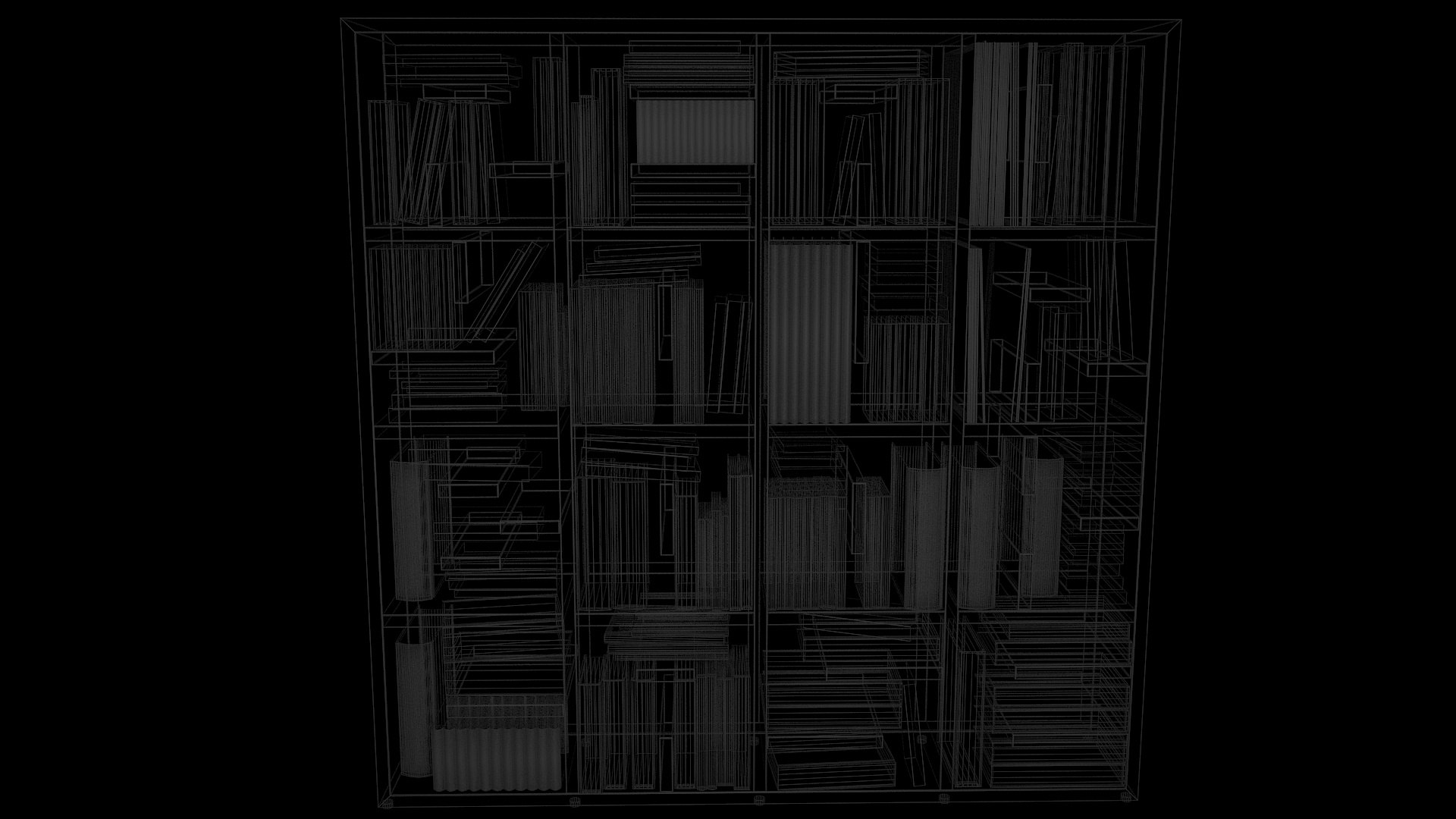 Bookshelf Read Your Book Case With Books 3D Model - TurboSquid 1831985