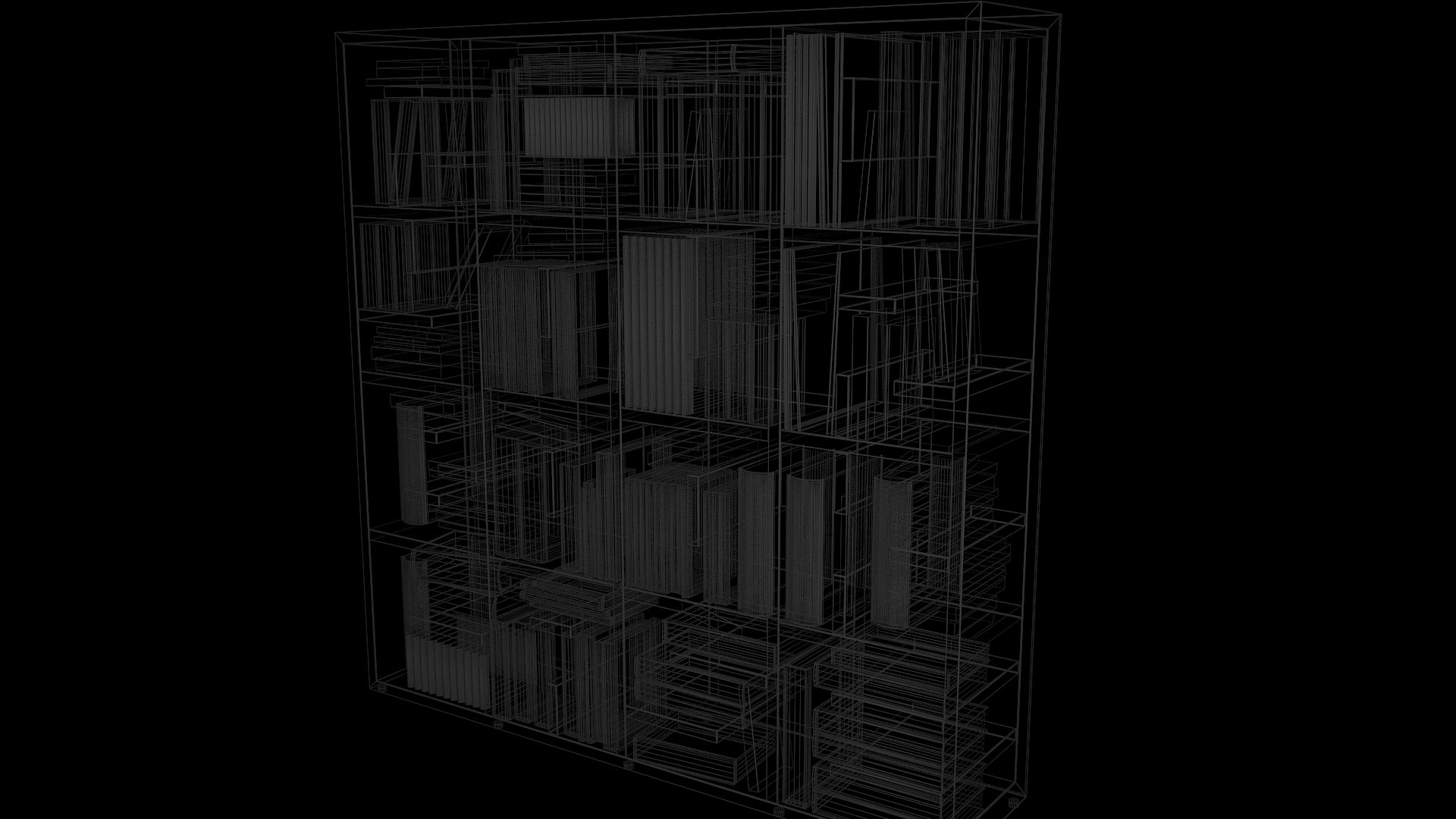 Bookshelf Read Your Book Case With Books 3D Model - TurboSquid 1831985