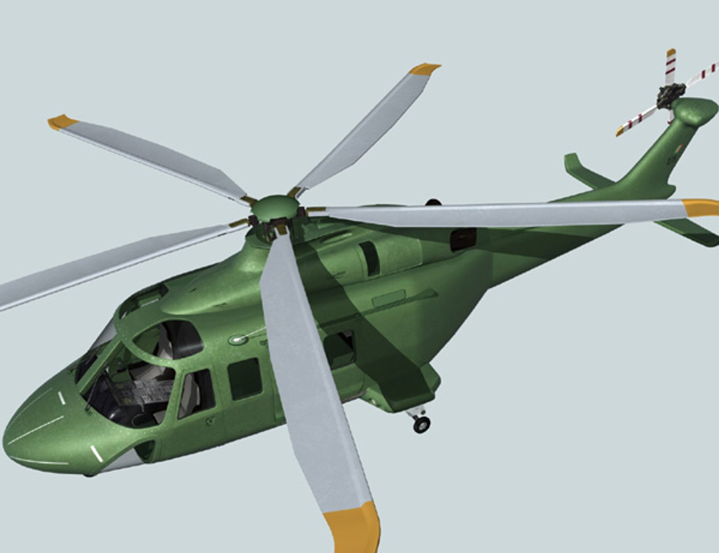 Aw139 Helicopter Aircraft 3d Model