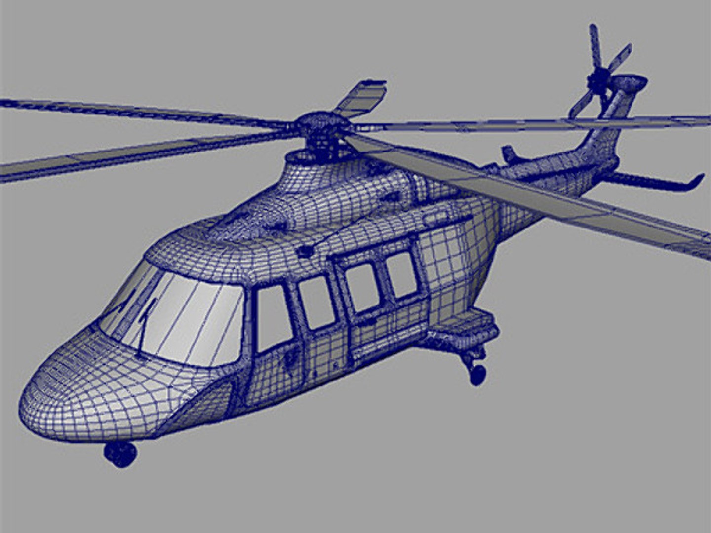 Aw139 Helicopter Aircraft 3d Model
