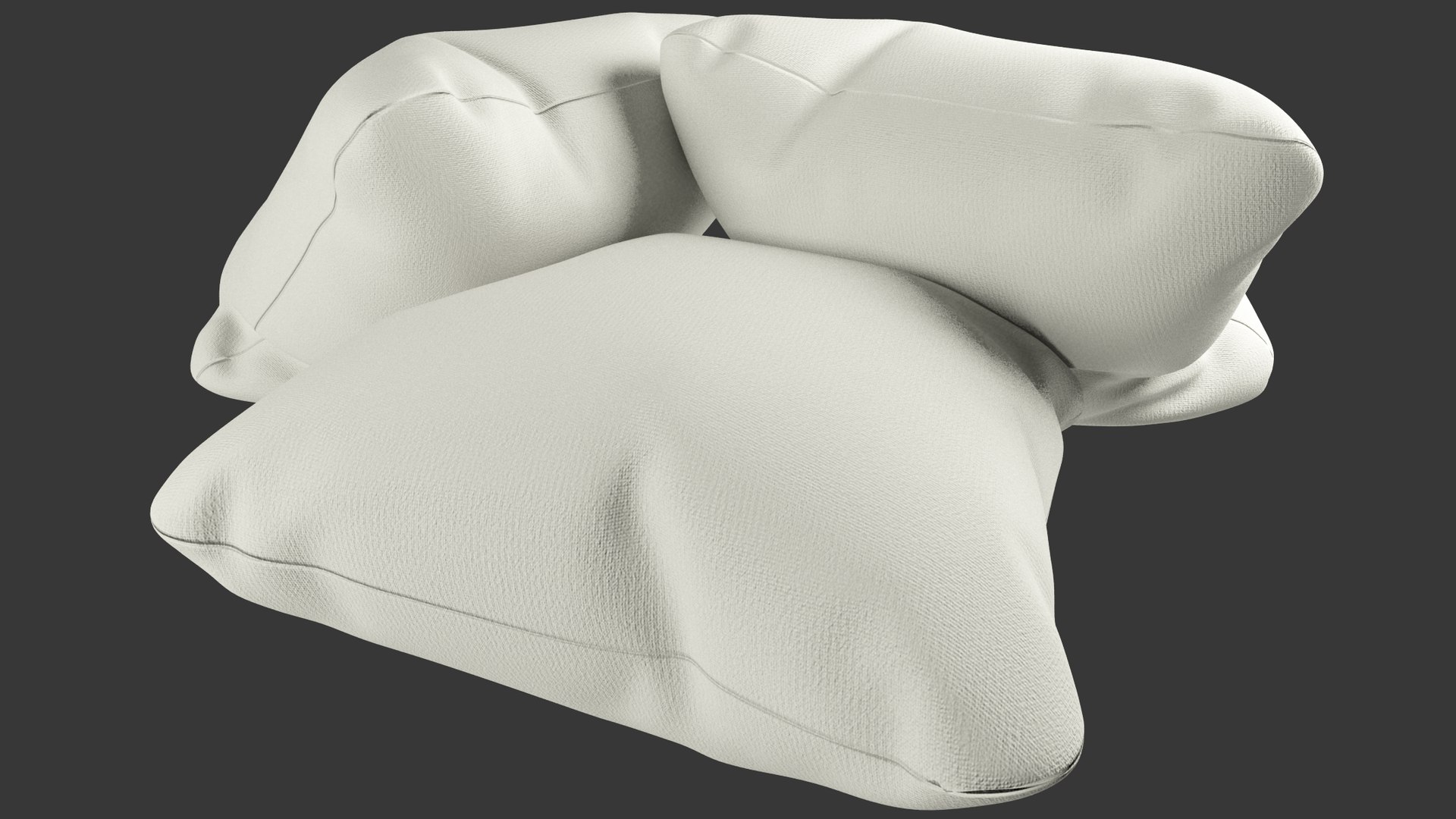 3D Pillows Pile Model - TurboSquid 1700918