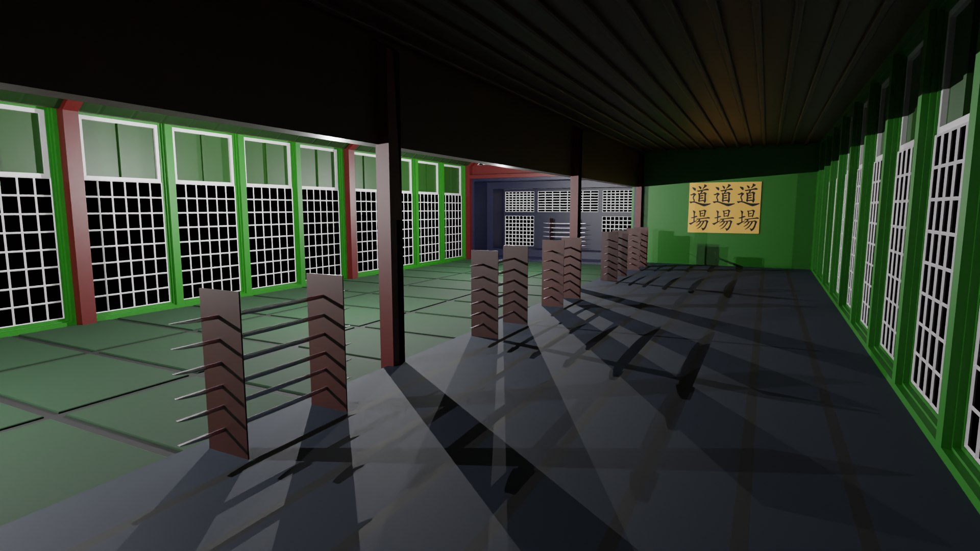 Dojo Hall Model - TurboSquid 2158004 Dojo Hall Model - TurboSquid 2158004