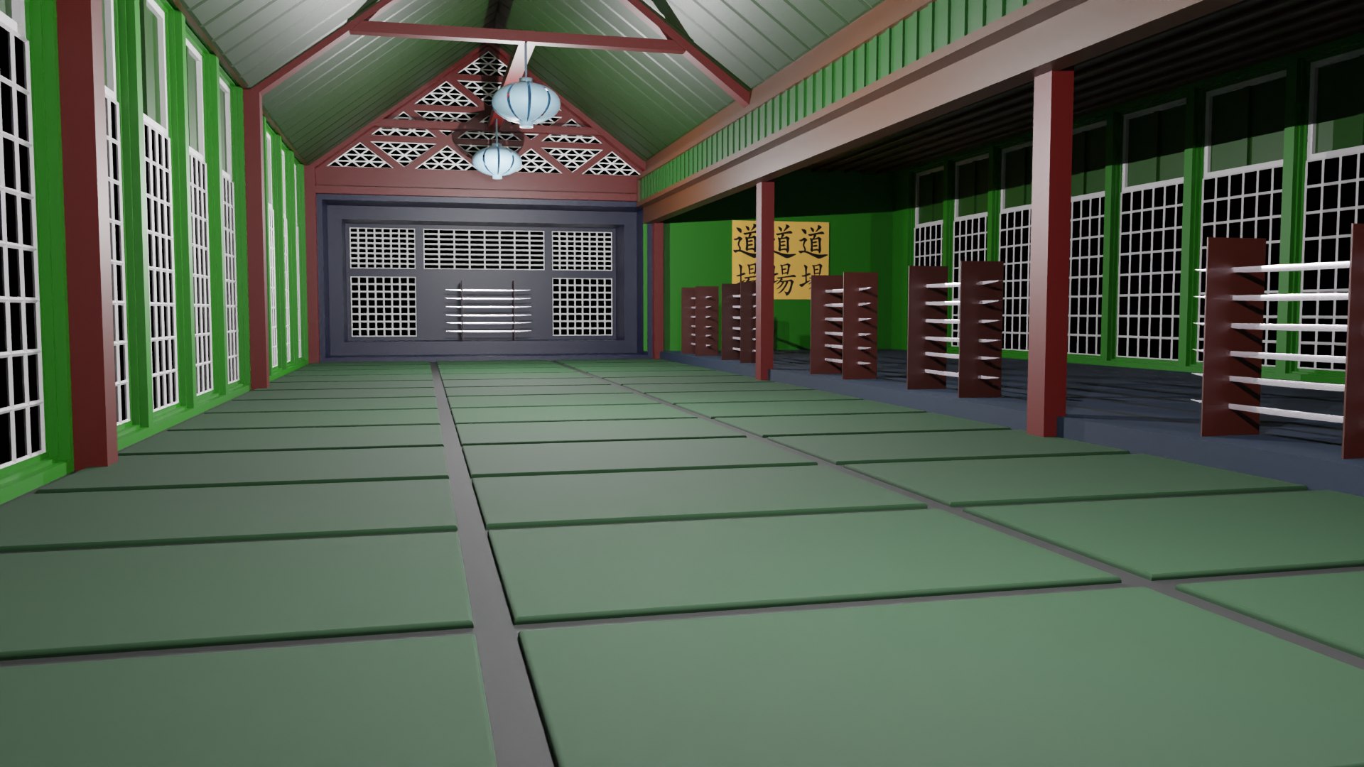 Dojo Hall Model - TurboSquid 2158004 Dojo Hall Model - TurboSquid 2158004