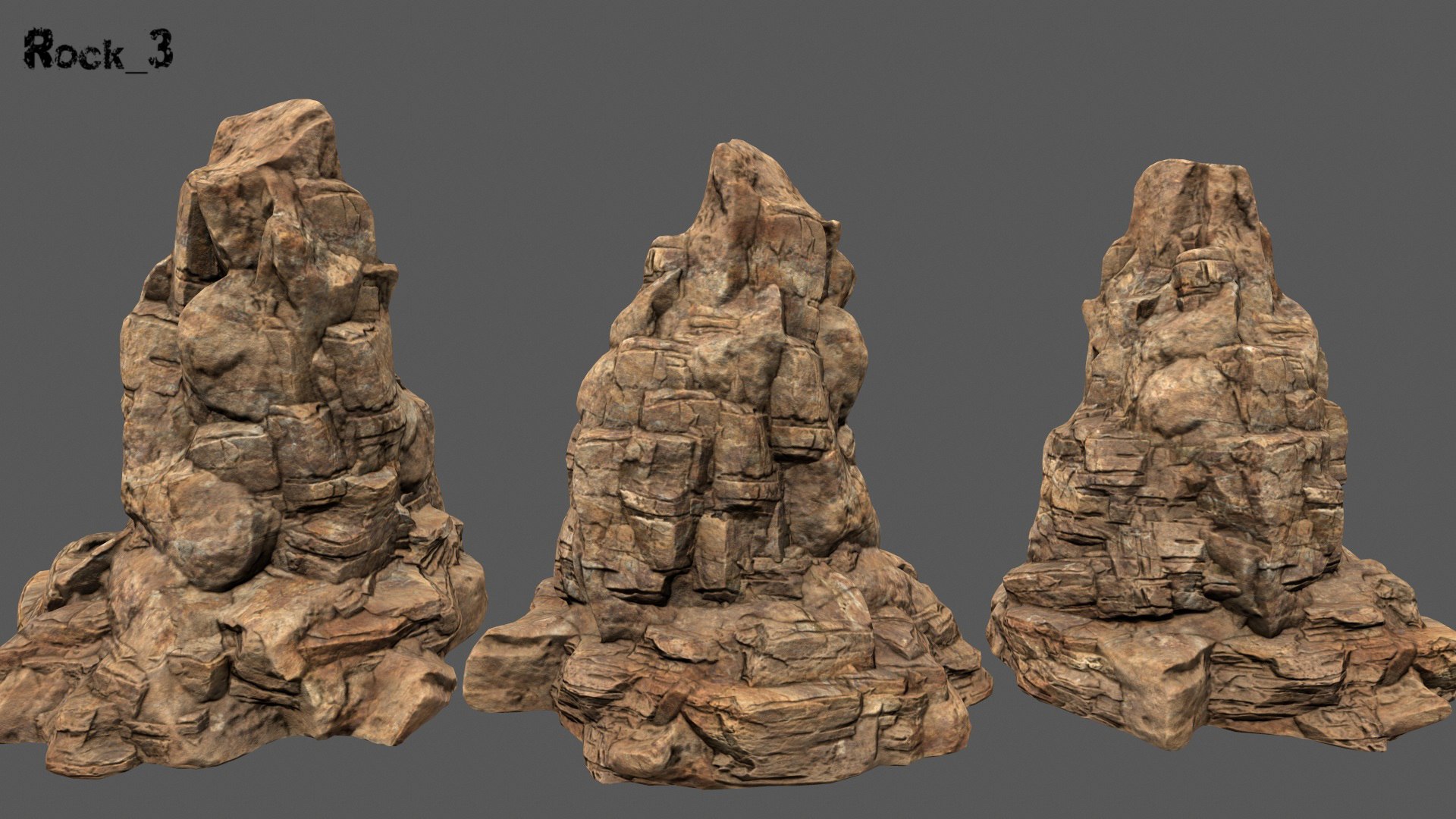 Desert Rock 3D Model - TurboSquid 1273588