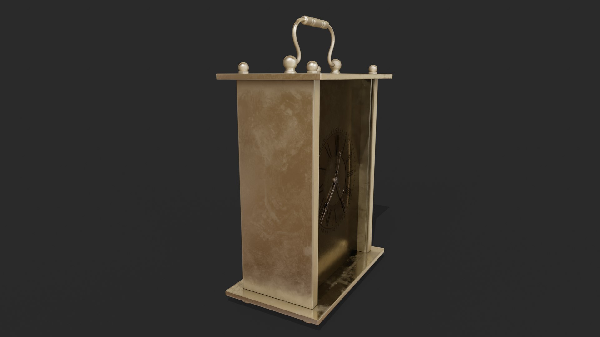 3D Animated Vintage Carriage Clock - TurboSquid 2515904