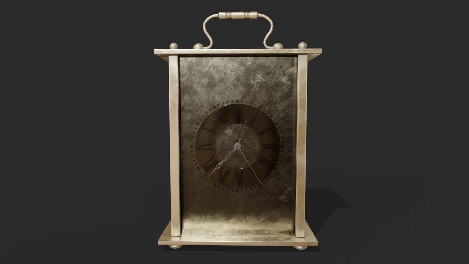 3D Animated Vintage Carriage Clock - TurboSquid 2515904