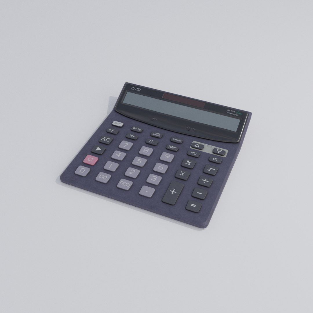 3D Model Calculator - TurboSquid 2282596
