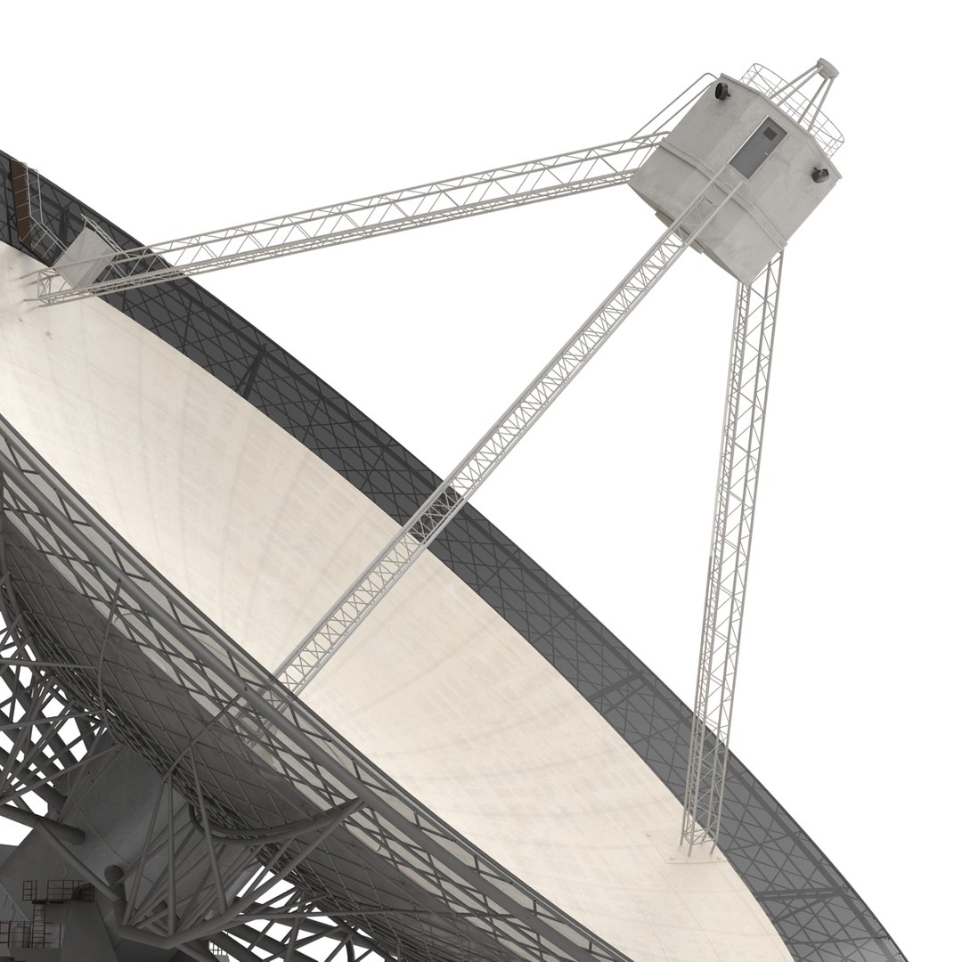Radio Telescope Modeled 3d C4d