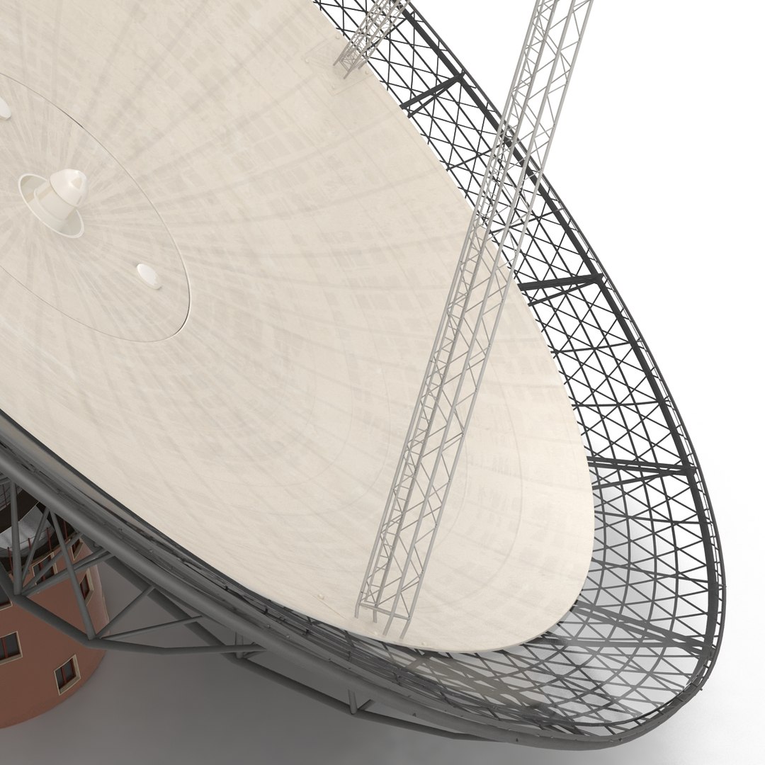Radio Telescope Modeled 3d C4d
