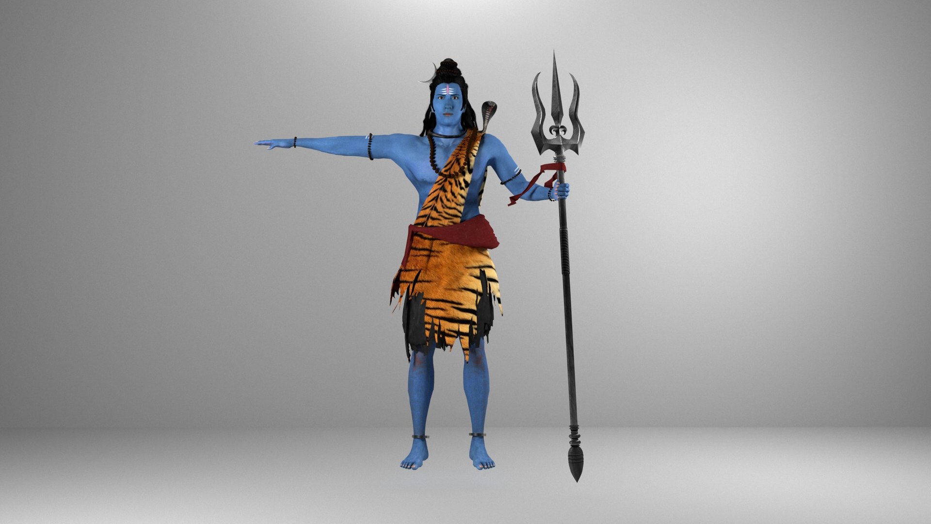Lord Shiva Rigged 3D Model - TurboSquid 2016345