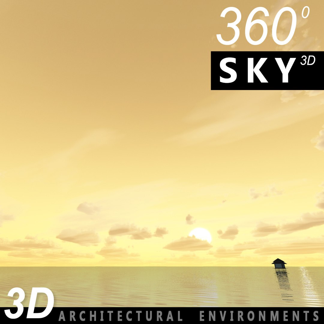 sky clouds 3d model