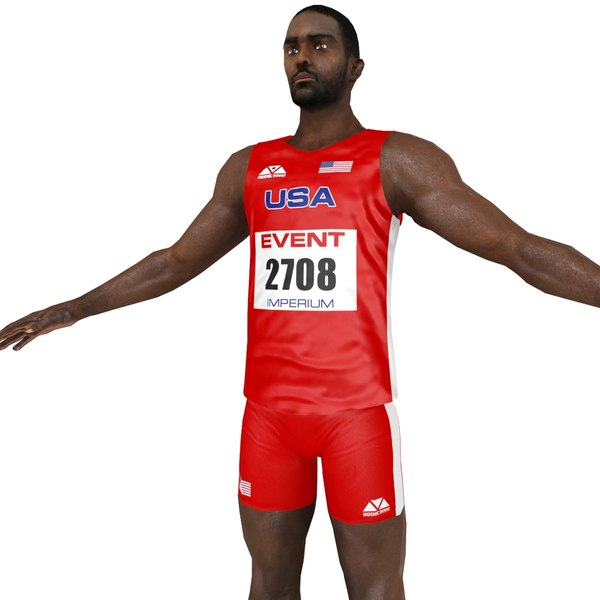 3D sprinter athlete model - TurboSquid 1302406