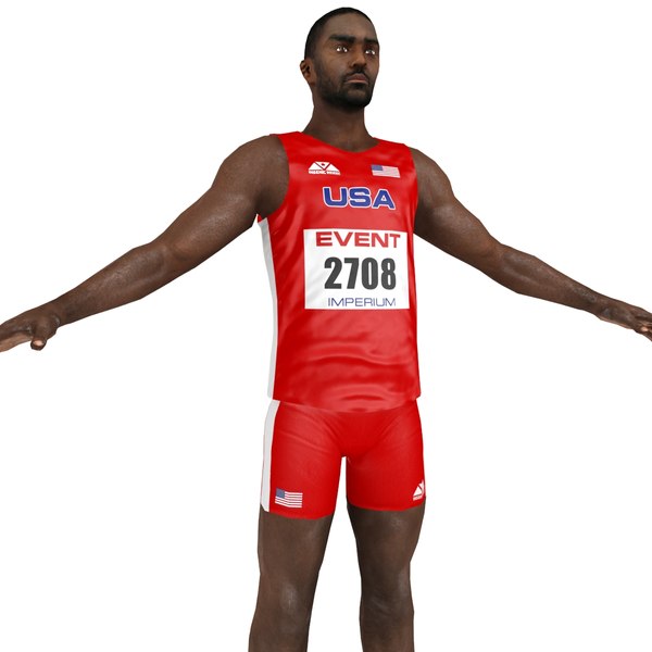 3D sprinter athlete model - TurboSquid 1302406