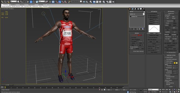 3D sprinter athlete model - TurboSquid 1302406