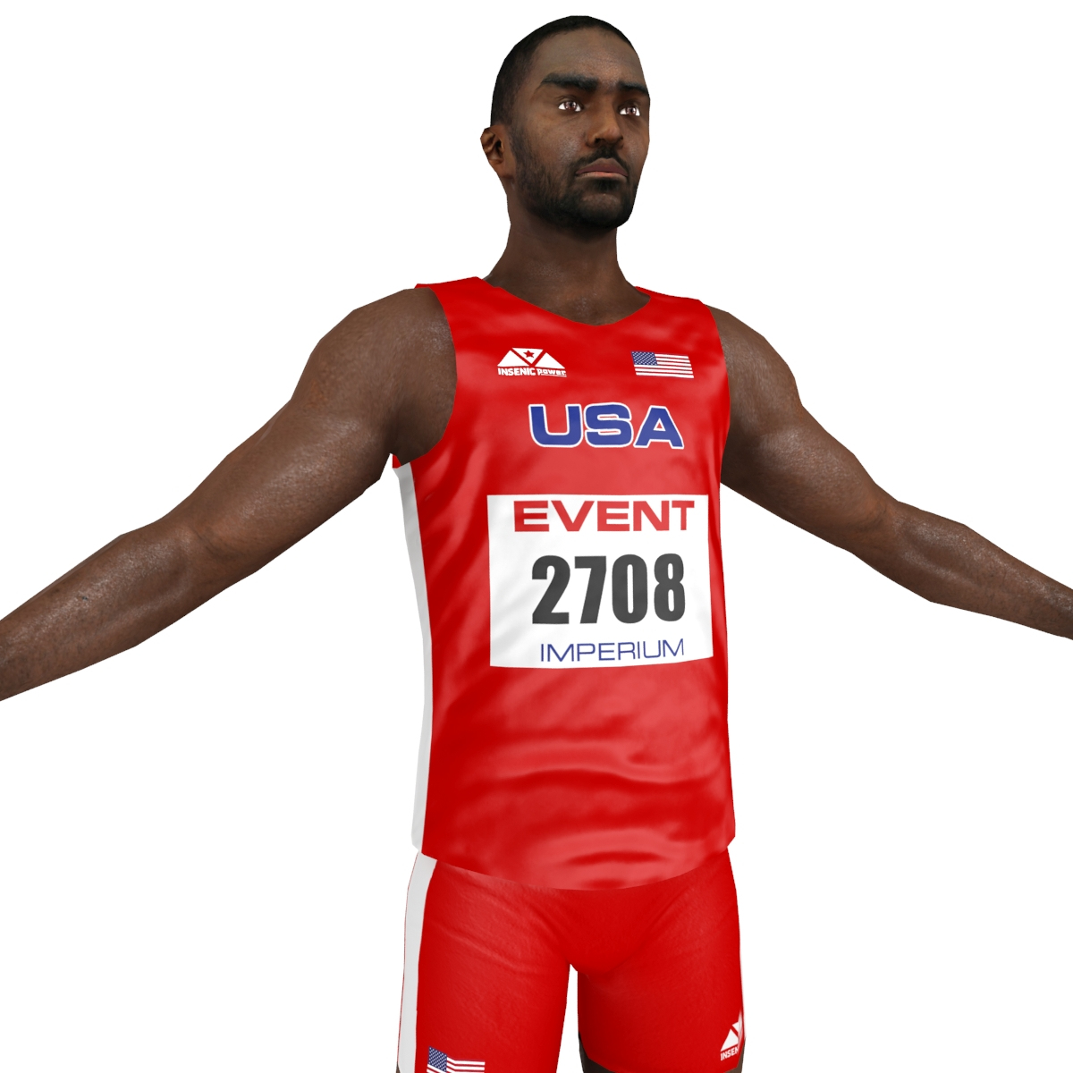 3D sprinter athlete model - TurboSquid 1302406