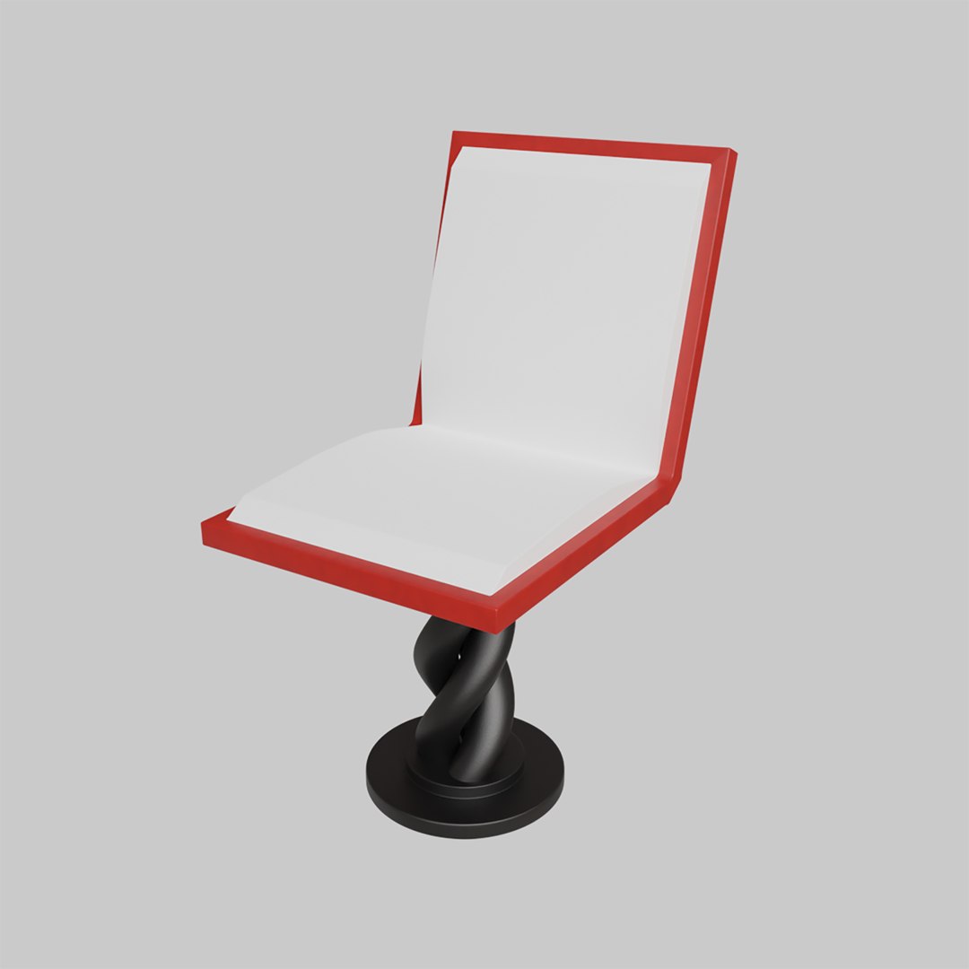Book Chair V3 3D Model - TurboSquid 2204832