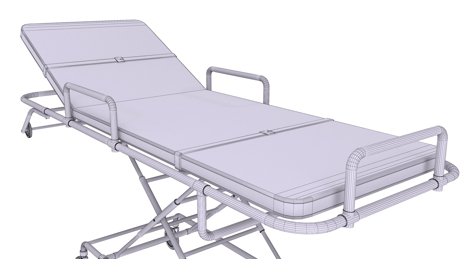 3D Ambulance Bed With IV Stand Fbx Model - TurboSquid 1853436