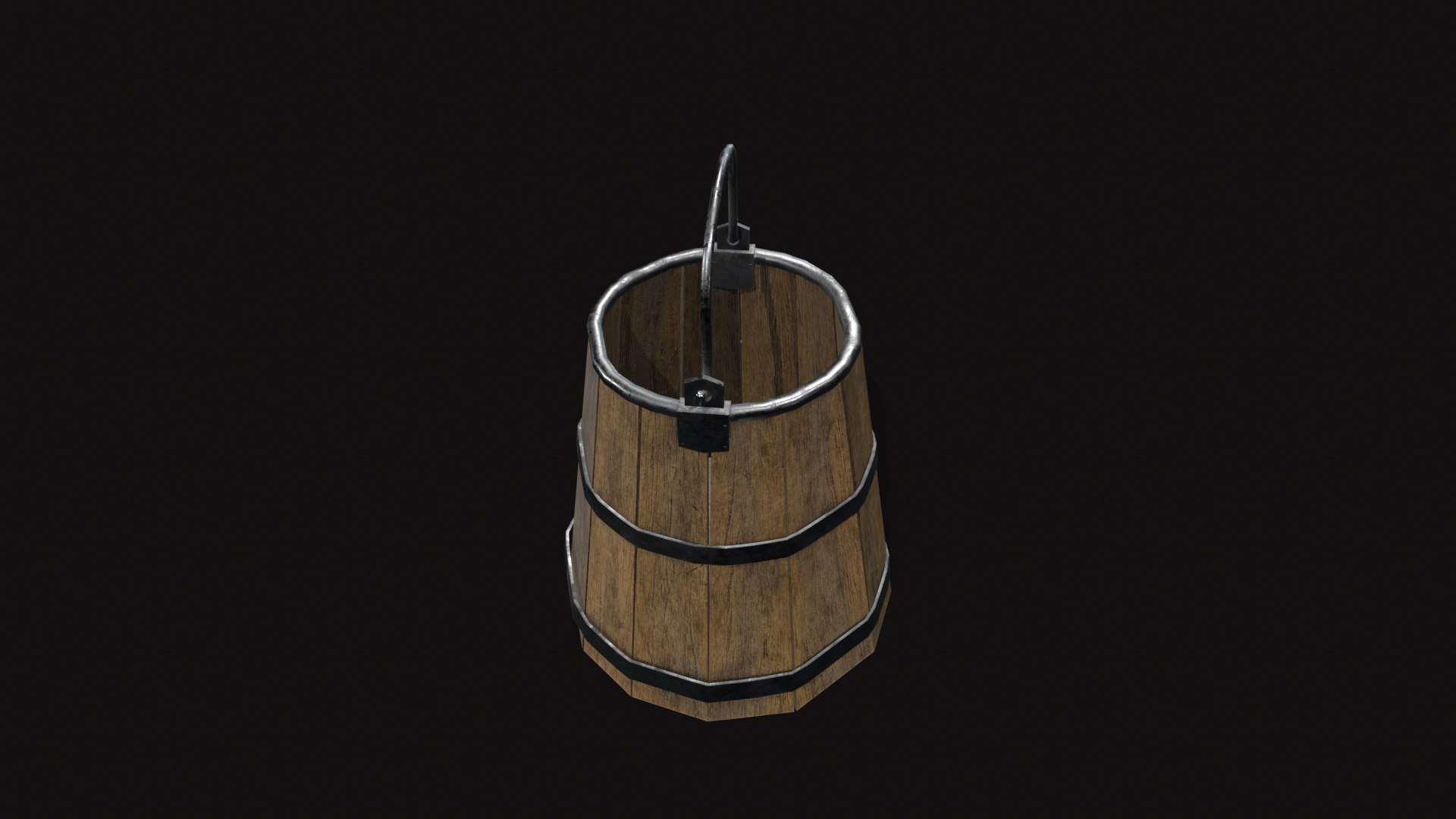 Medieval Wooden Bucket 01 3D - TurboSquid 2326636
