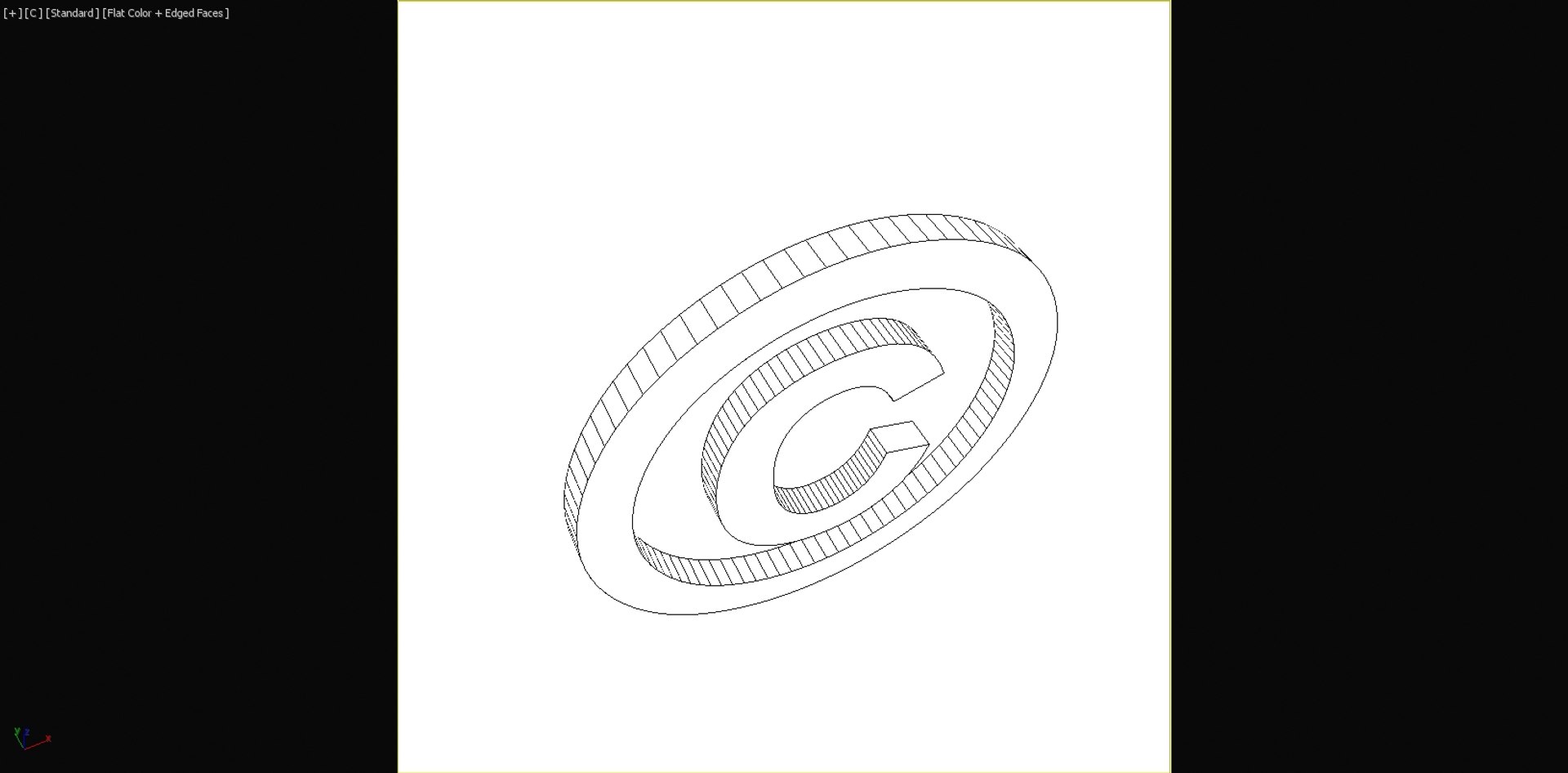 Copyright Symbol 3D Model - TurboSquid 1626470