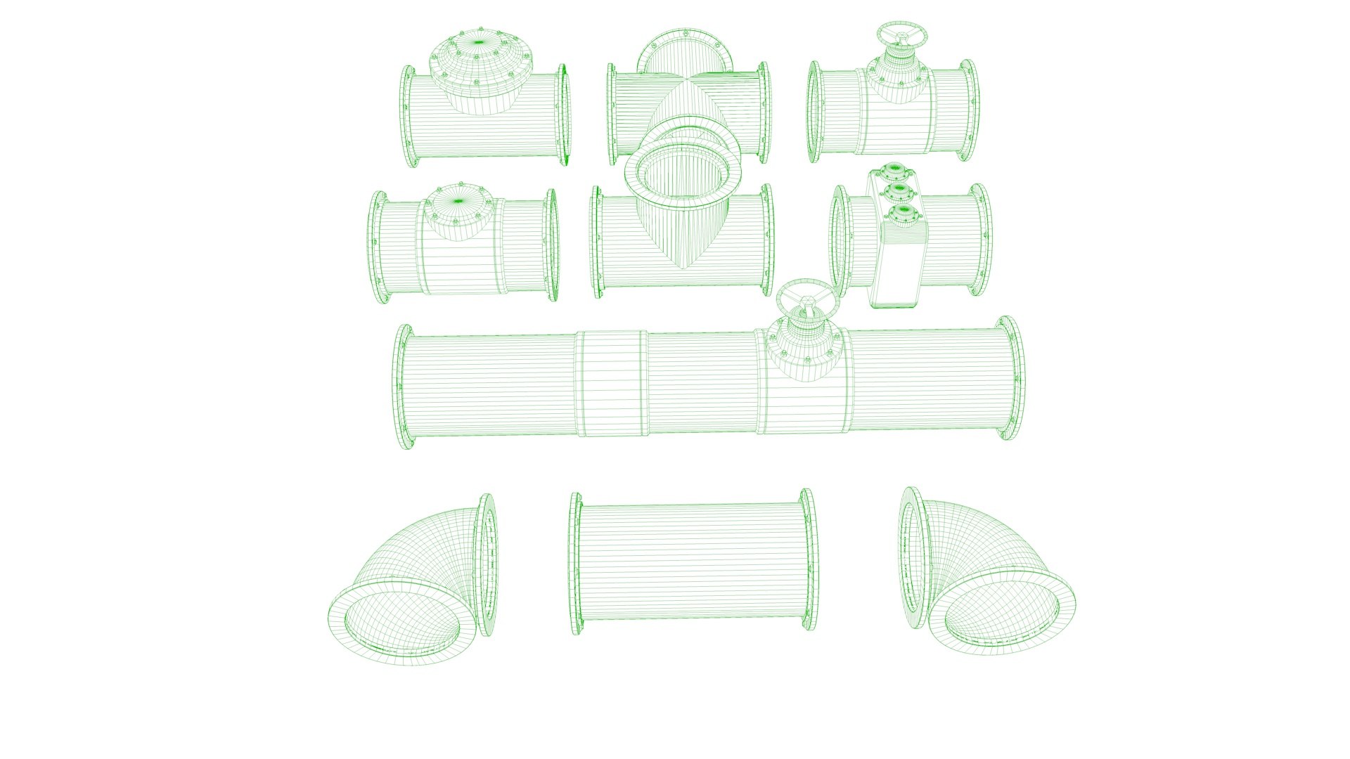 3D Model Modular Pipeline 3D Model - TurboSquid 2165810