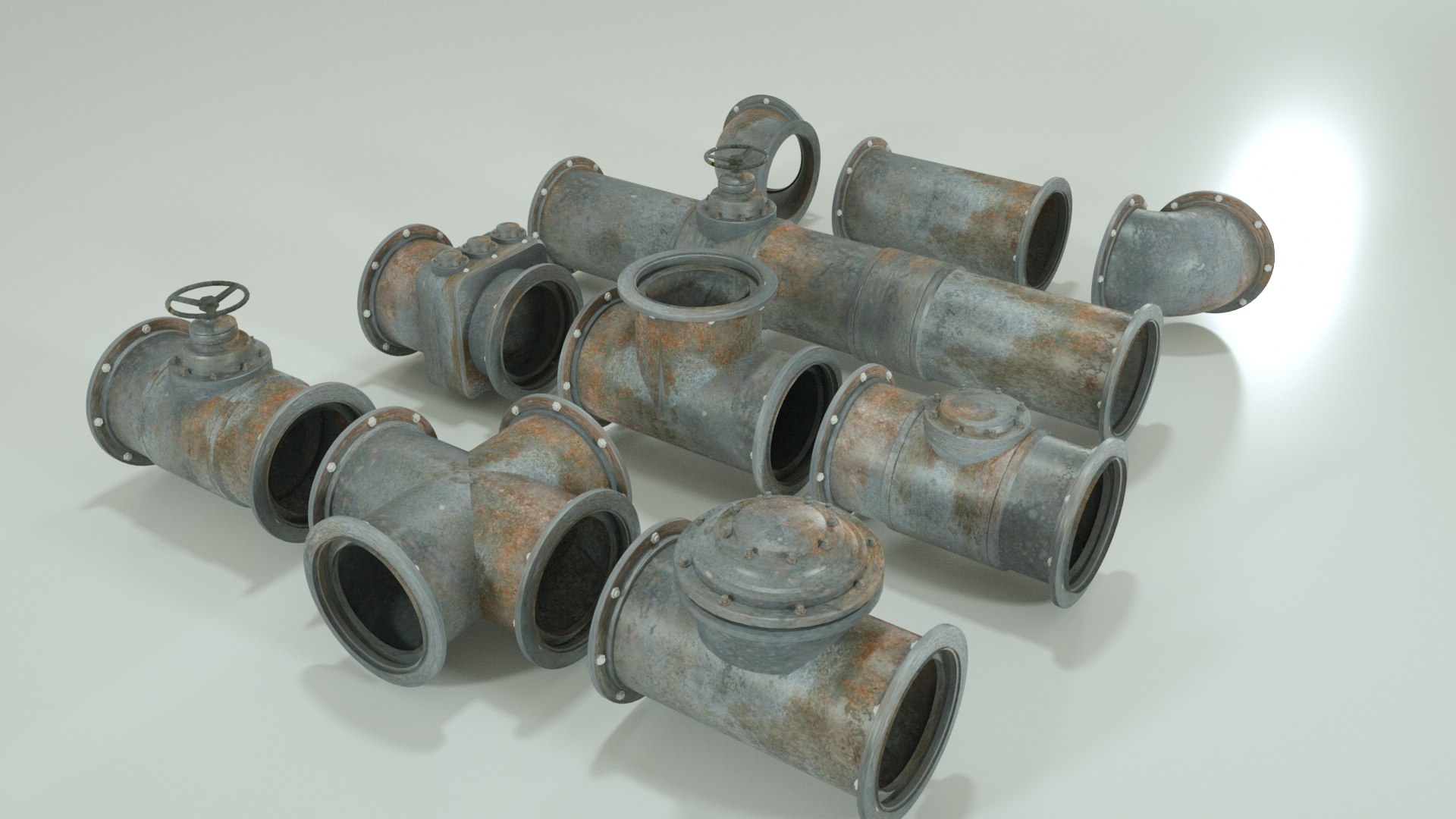 3D Model Modular Pipeline 3D Model - TurboSquid 2165810