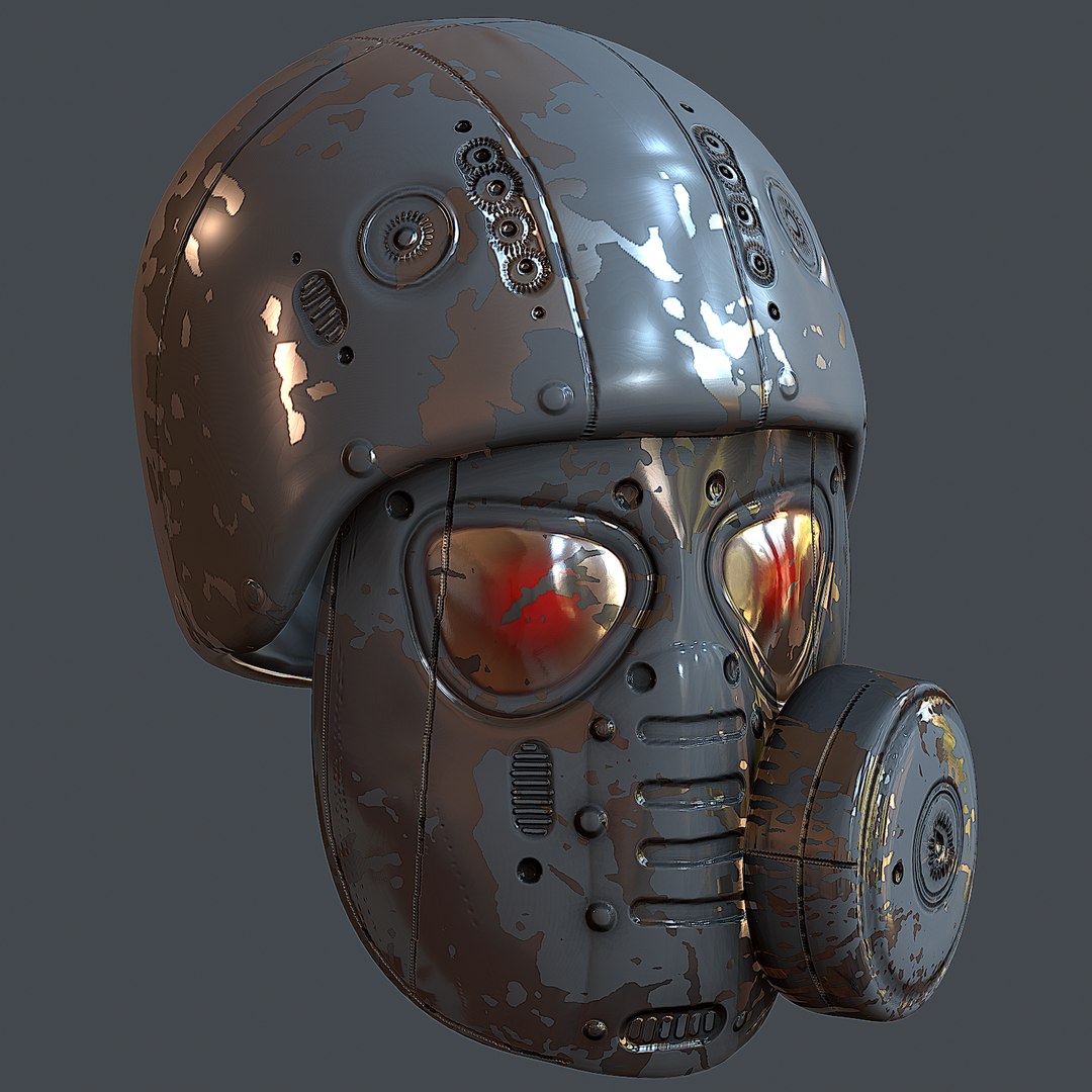 Gas mask respirator scifi mode model - TurboSquid 1757560